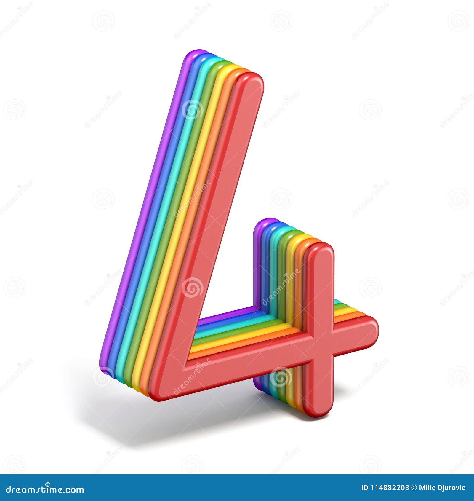Rainbow Font Number 4 FOUR 3D Stock Illustration - Illustration of ... Rainbow Font Number 4 FOUR 3D Stock Illustration - Illustration of ...