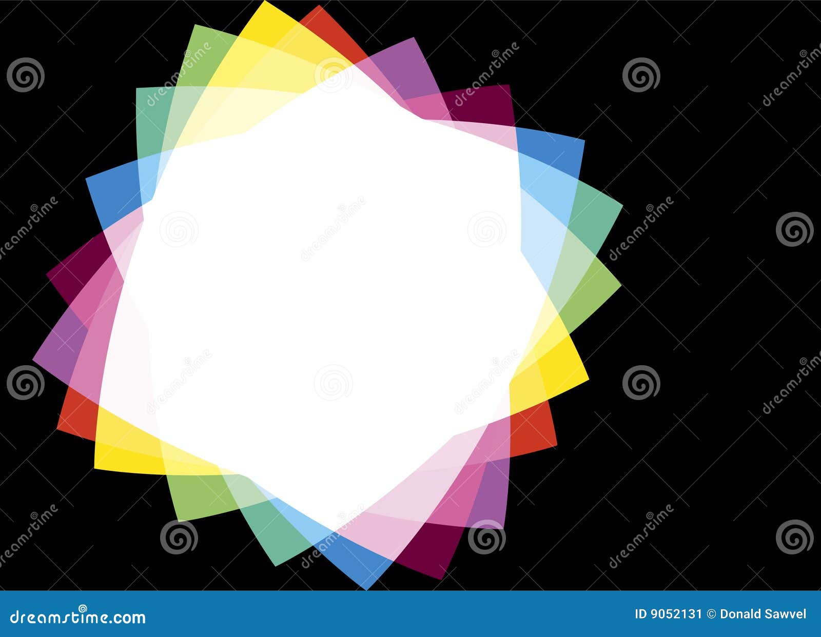 Rainbow Frame on a Black Background Stock Vector - Illustration of ...