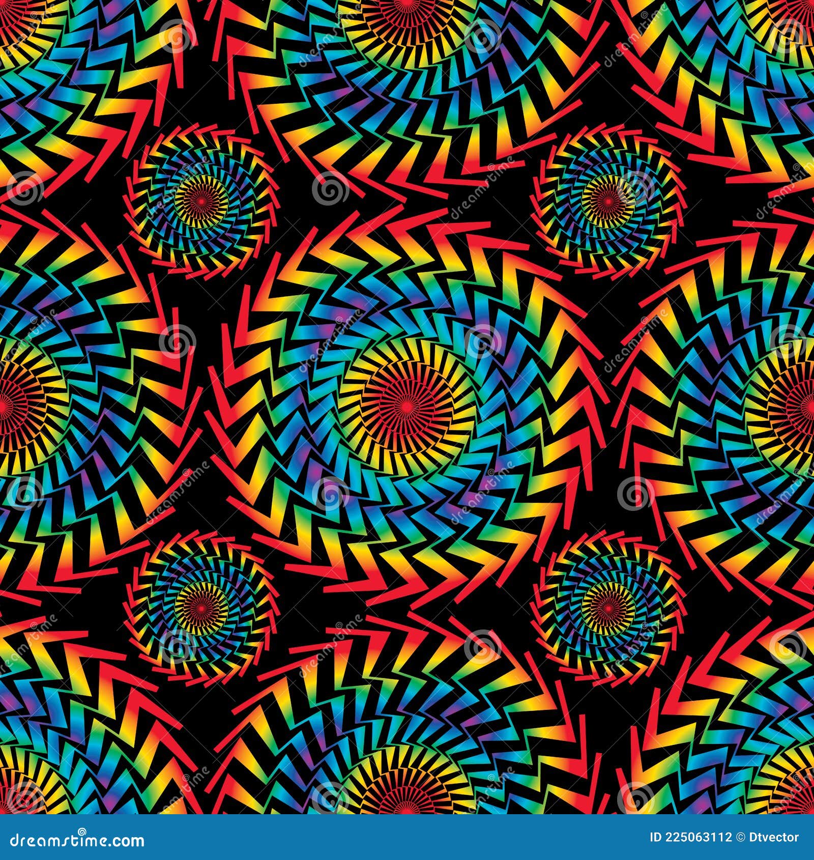 Fraser Spiral Optical Illusion Vector Illustration | CartoonDealer.com ...