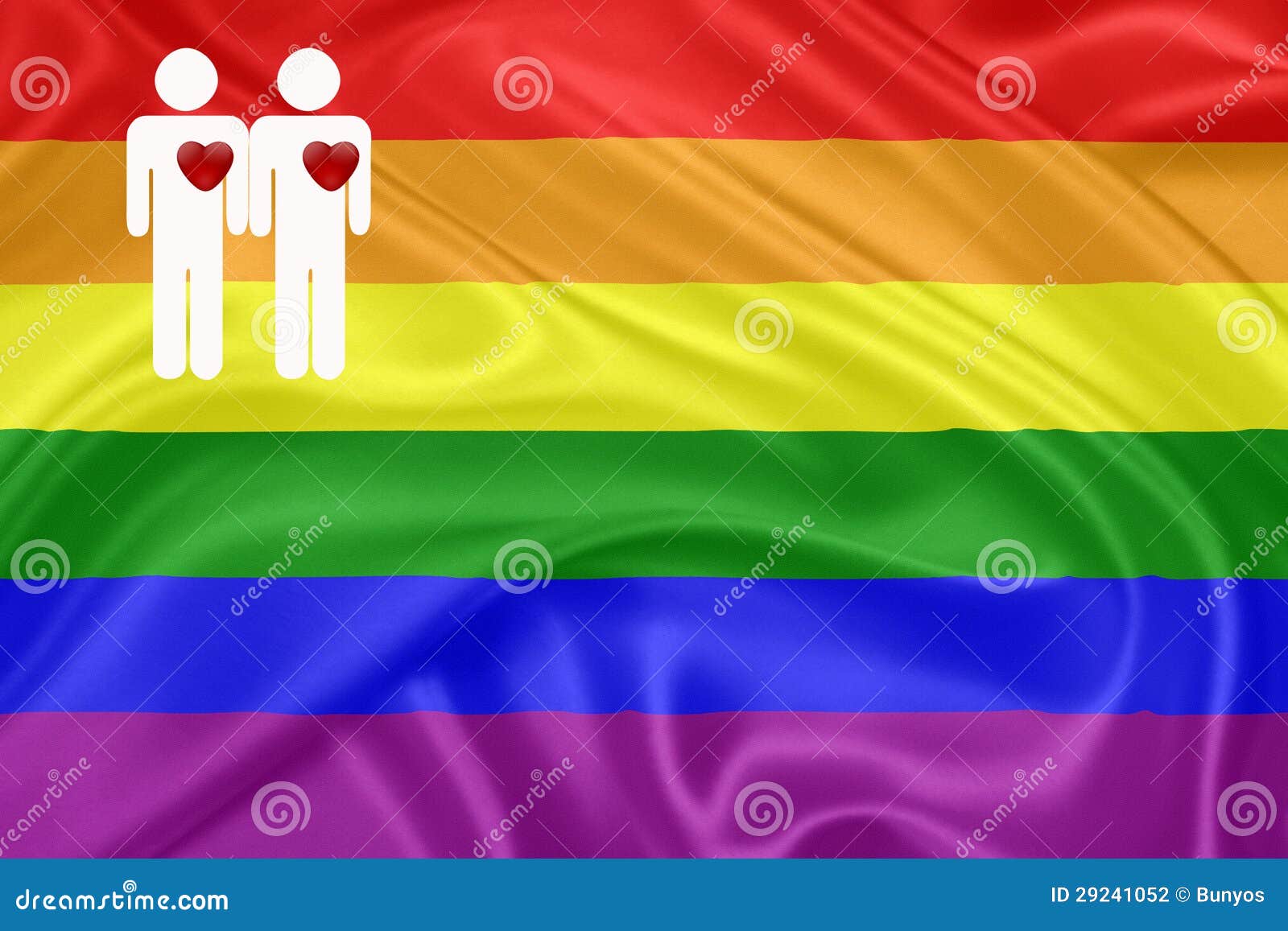 Rainbow Gay Flag Stock Illustration Illustration Of Communication