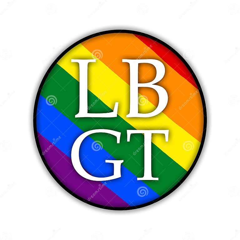 Rainbow Gay Pride Flag Circle Symbol Of Sexual Minorities Gay Stock