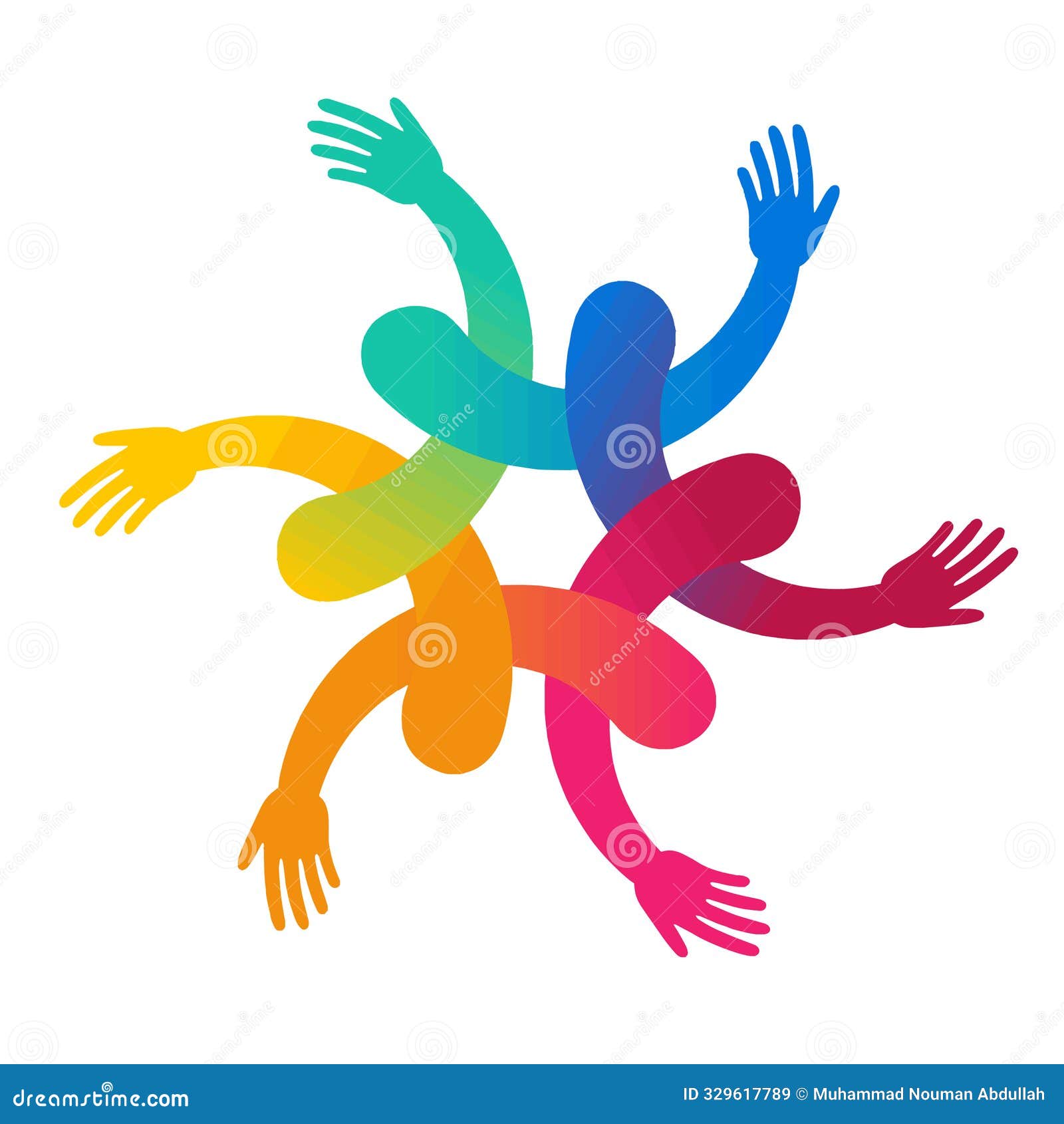 Rainbow Gender Equality Logo Stock Vector - Illustration of community ...