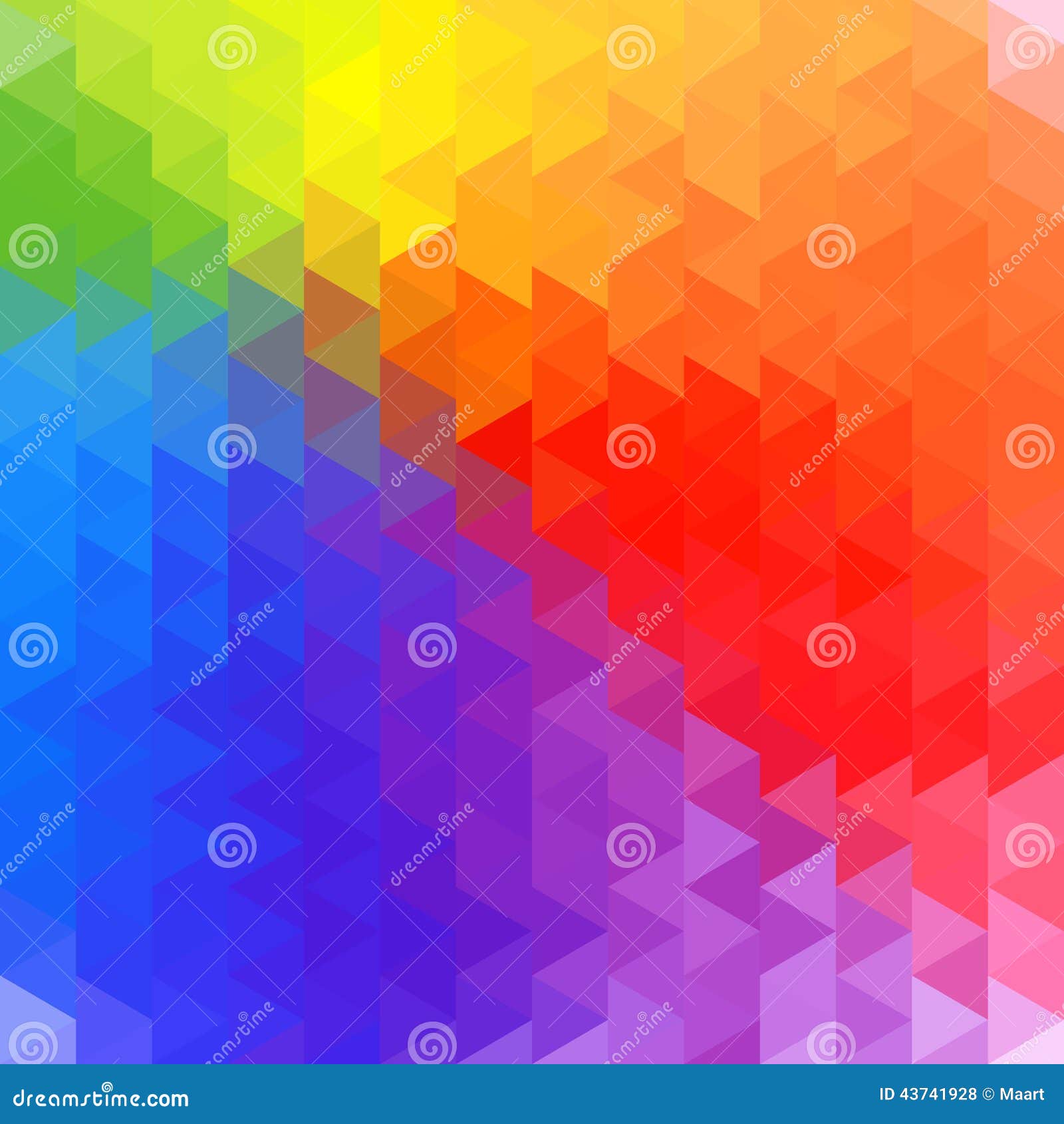 Rainbow Geometry Background Stock Vector - Illustration of green ...