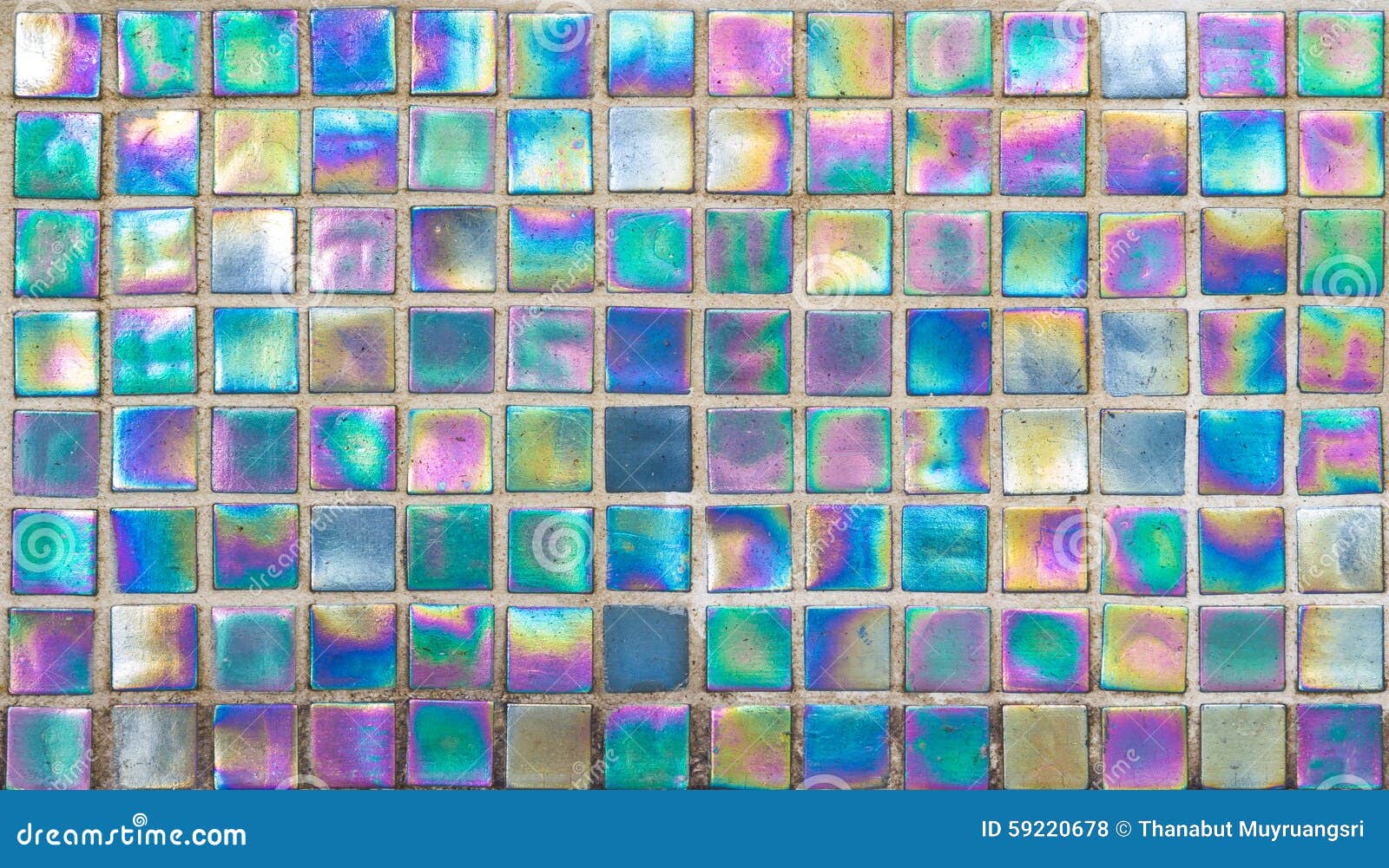 Rainbow Glass Mosaic Tile stock photo. Image of texture - 59220678