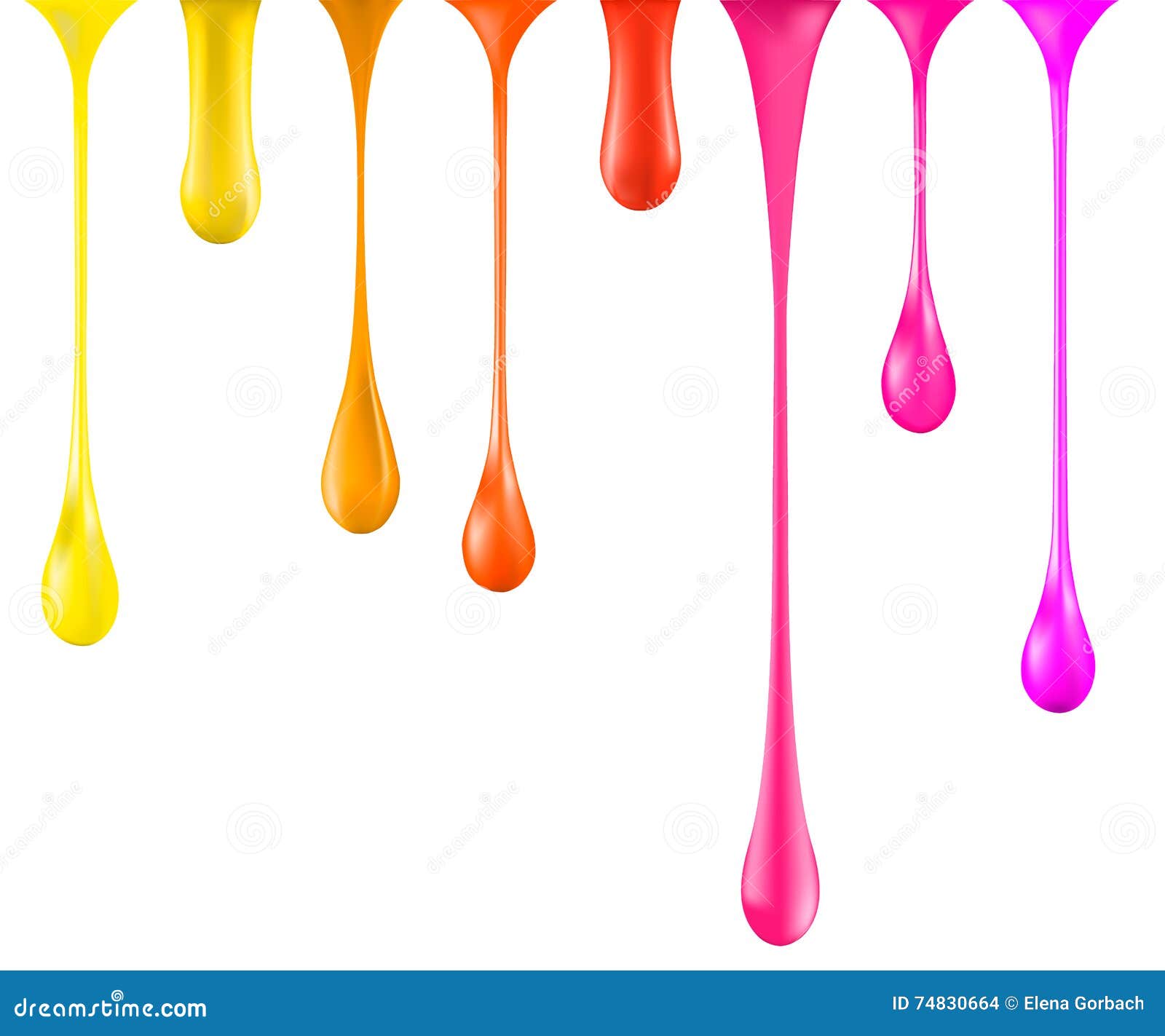 Paint Drop Cartoon Vector Illustration | CartoonDealer.com #85127258