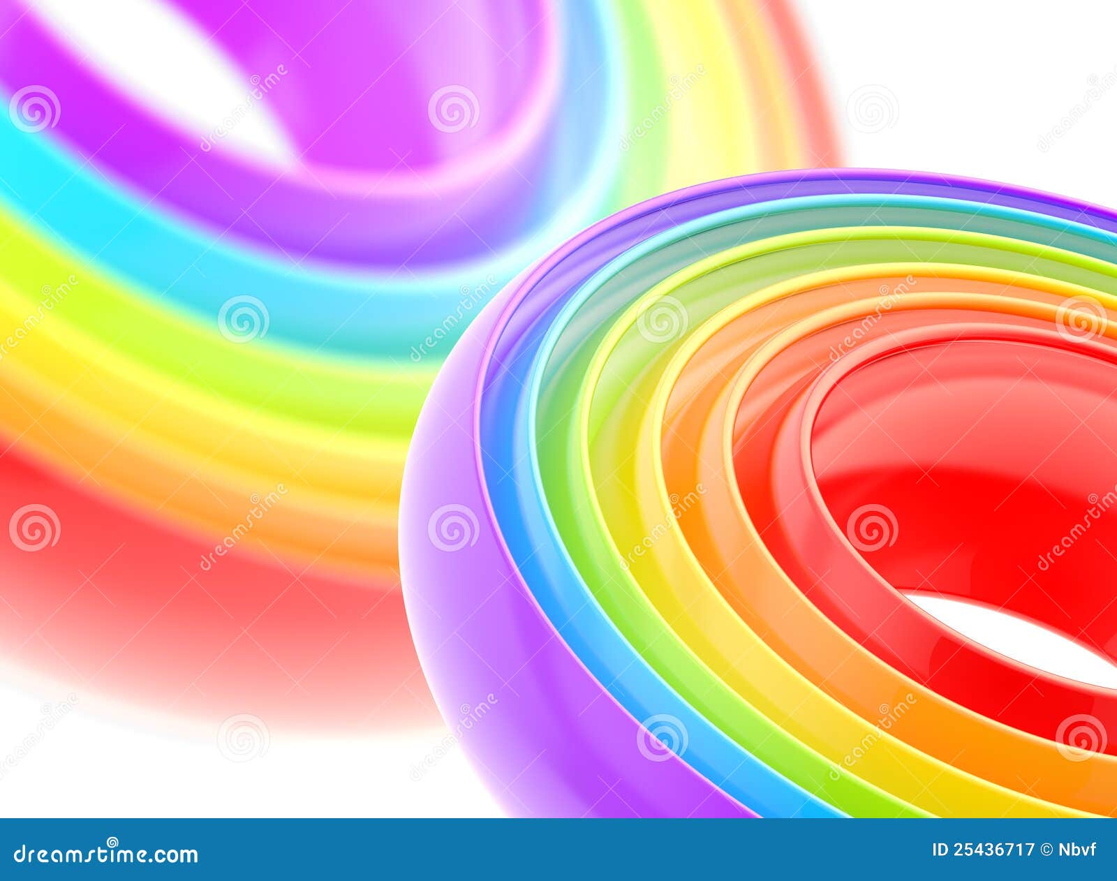 Rainbow Glossy Stripe Abstract Background Stock Illustration ...