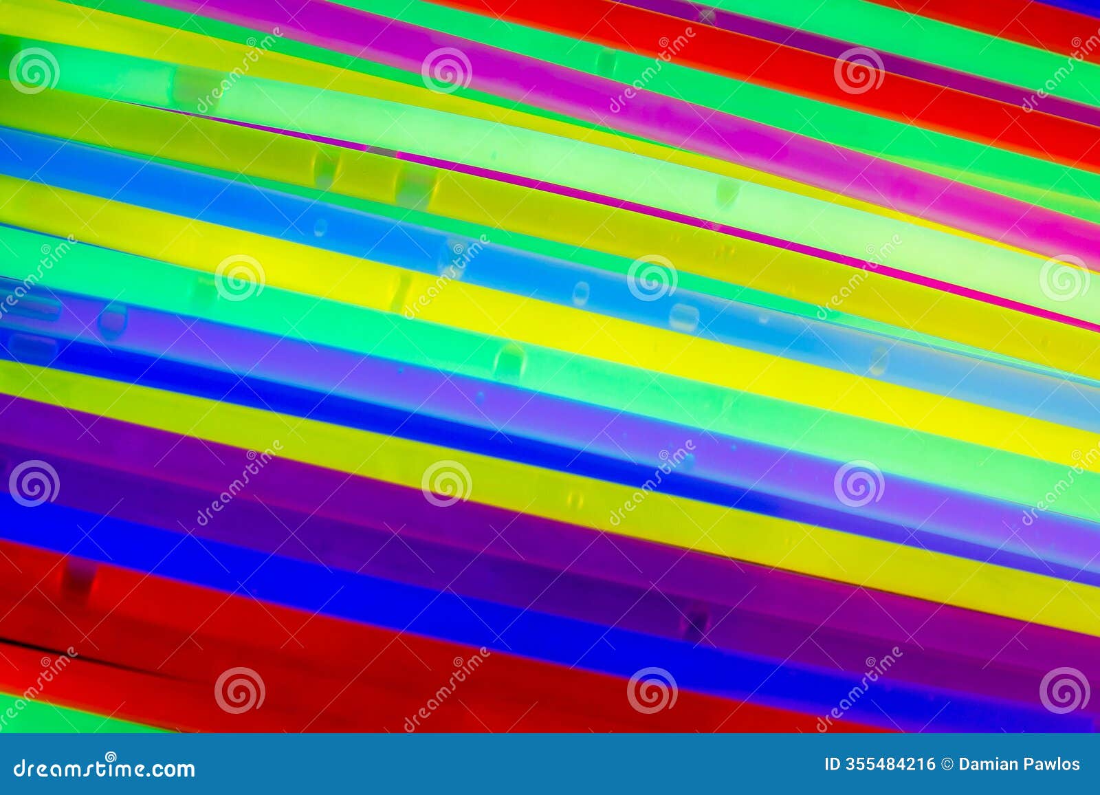 Rainbow Glow Sticks Background. Neon Background Stock Photo - Image of ...