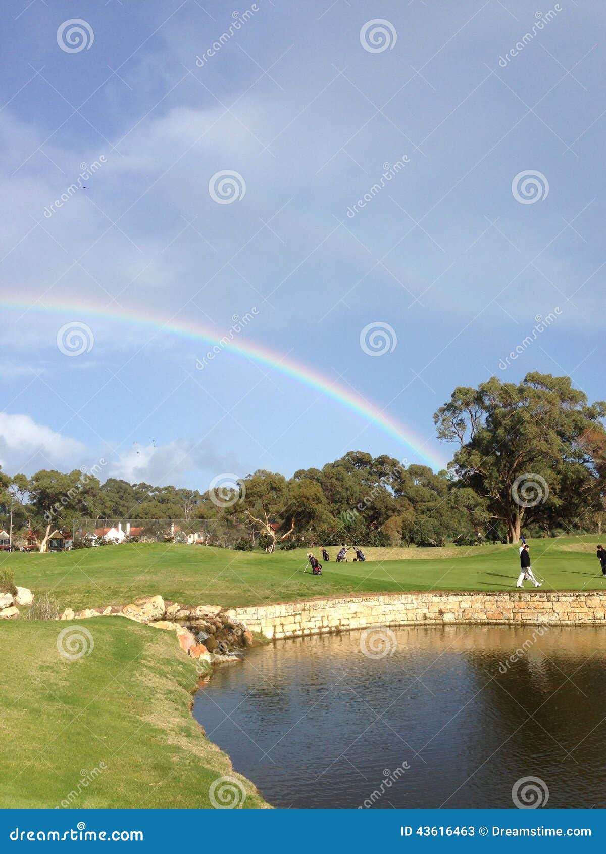 Rainbow golf editorial stock photo. Image of beautiful - 43616463