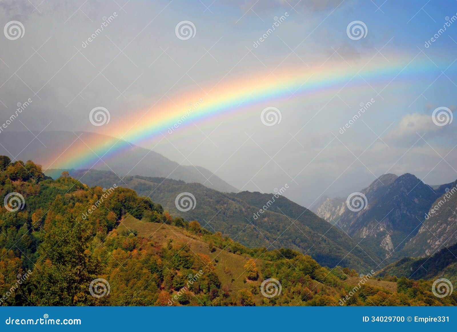 Rainbow stock photo. Image of colorful, colors, autumn - 34029700