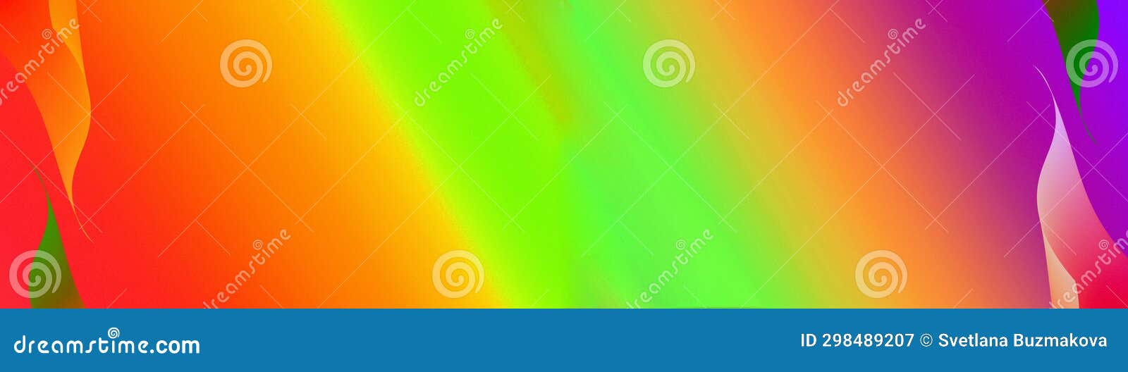 Rainbow Gradient Abstract Background with Border on the Sides. Colorful ...