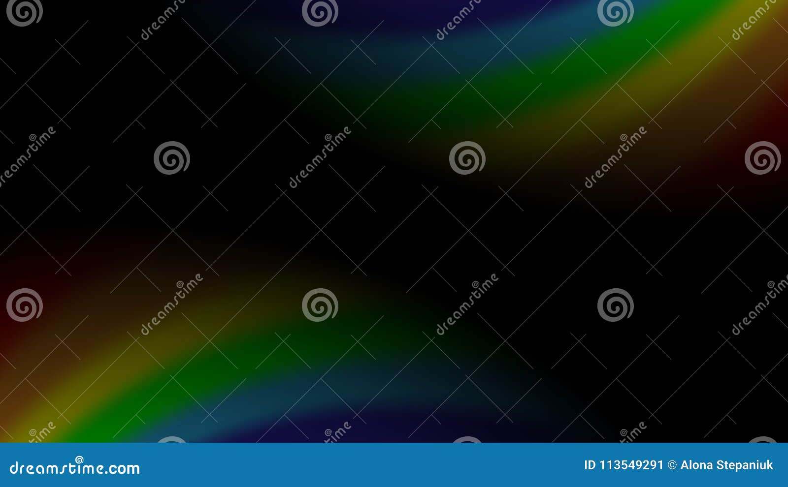 Rainbow Gradient on Black Background. Color Rainbow Abstract Mesh ...