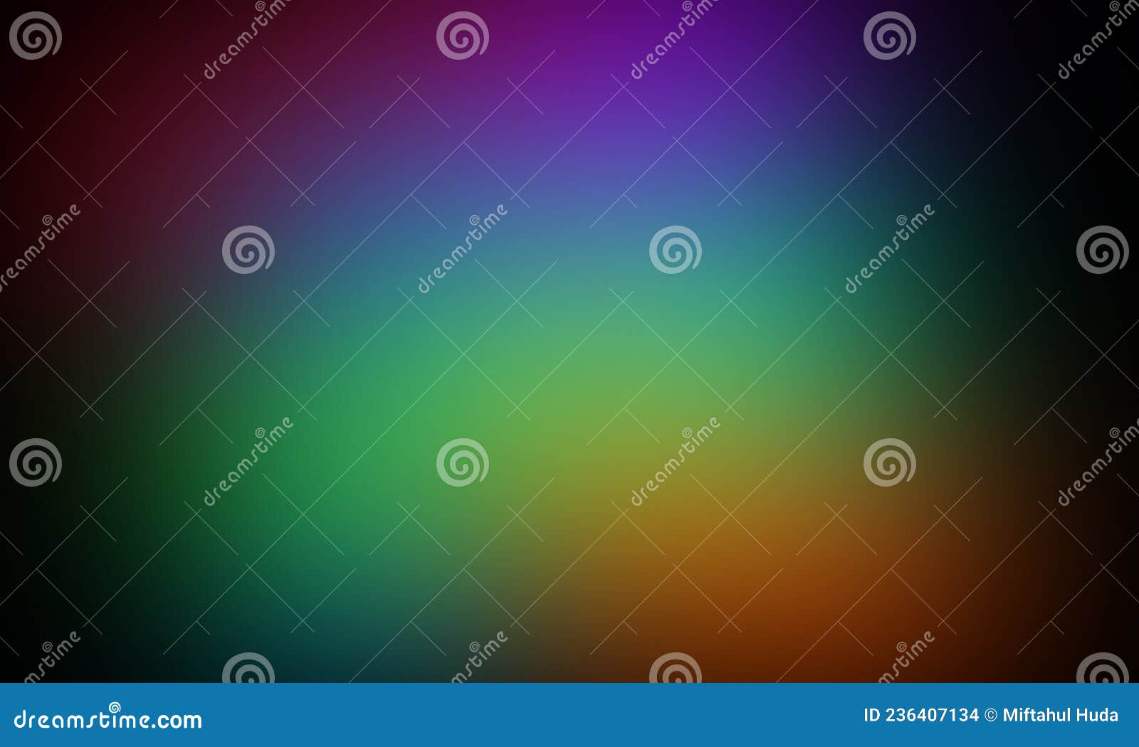Rainbow Gradient on Black Background. Stock Illustration - Illustration ...