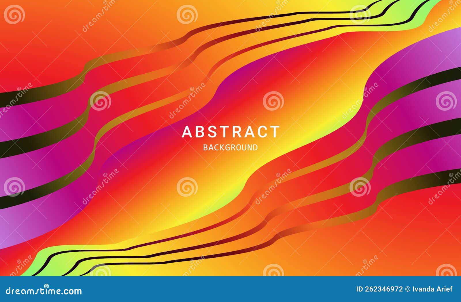 Rainbow Gradient Color Background for Social Media Design Vector Stock ...