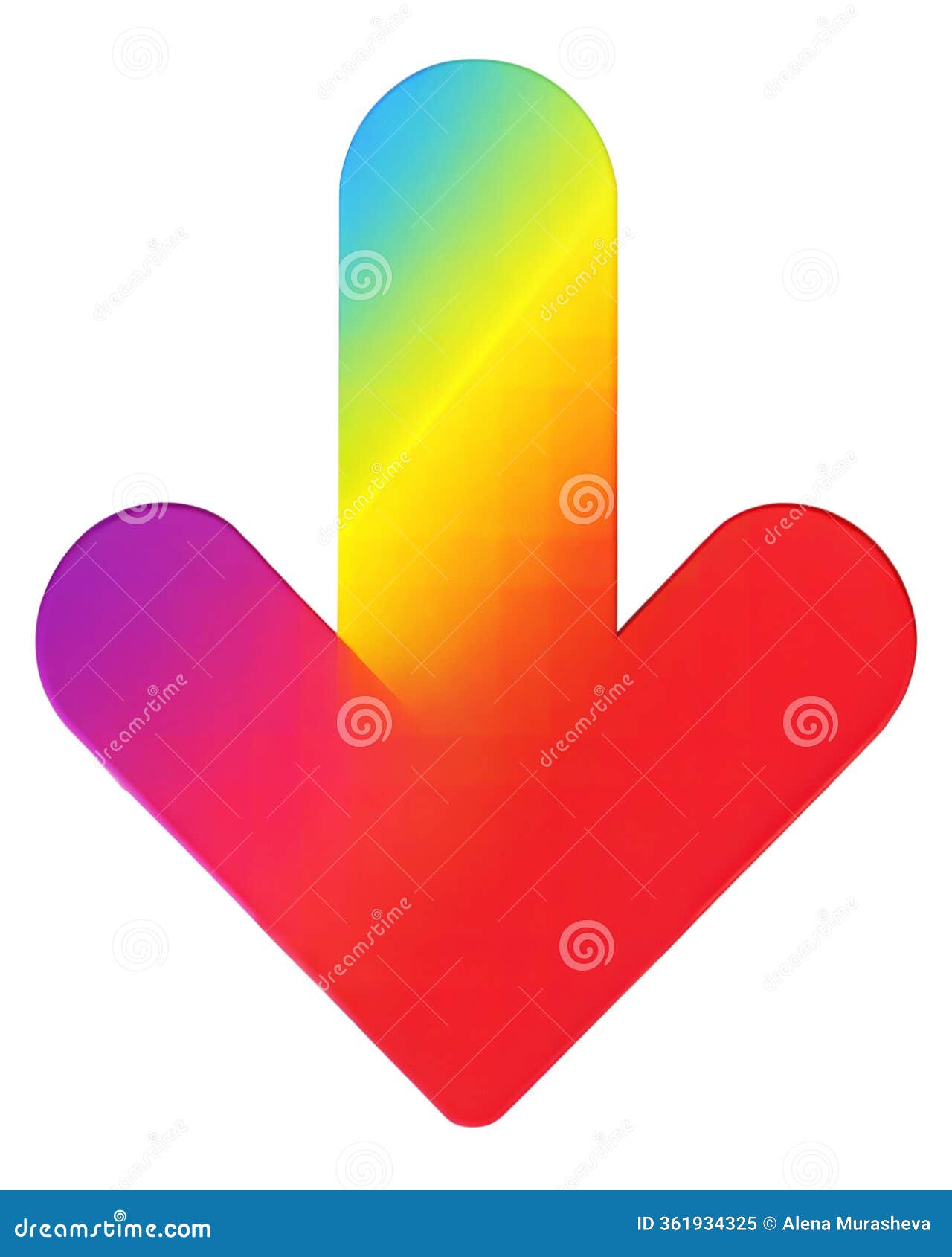 Red Gradient Down Trend Bar Chart Cartoon Vector | CartoonDealer.com ...