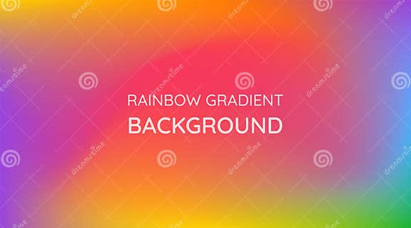 Rainbow Gradient Horizontal Blurry Background Stock Vector ...