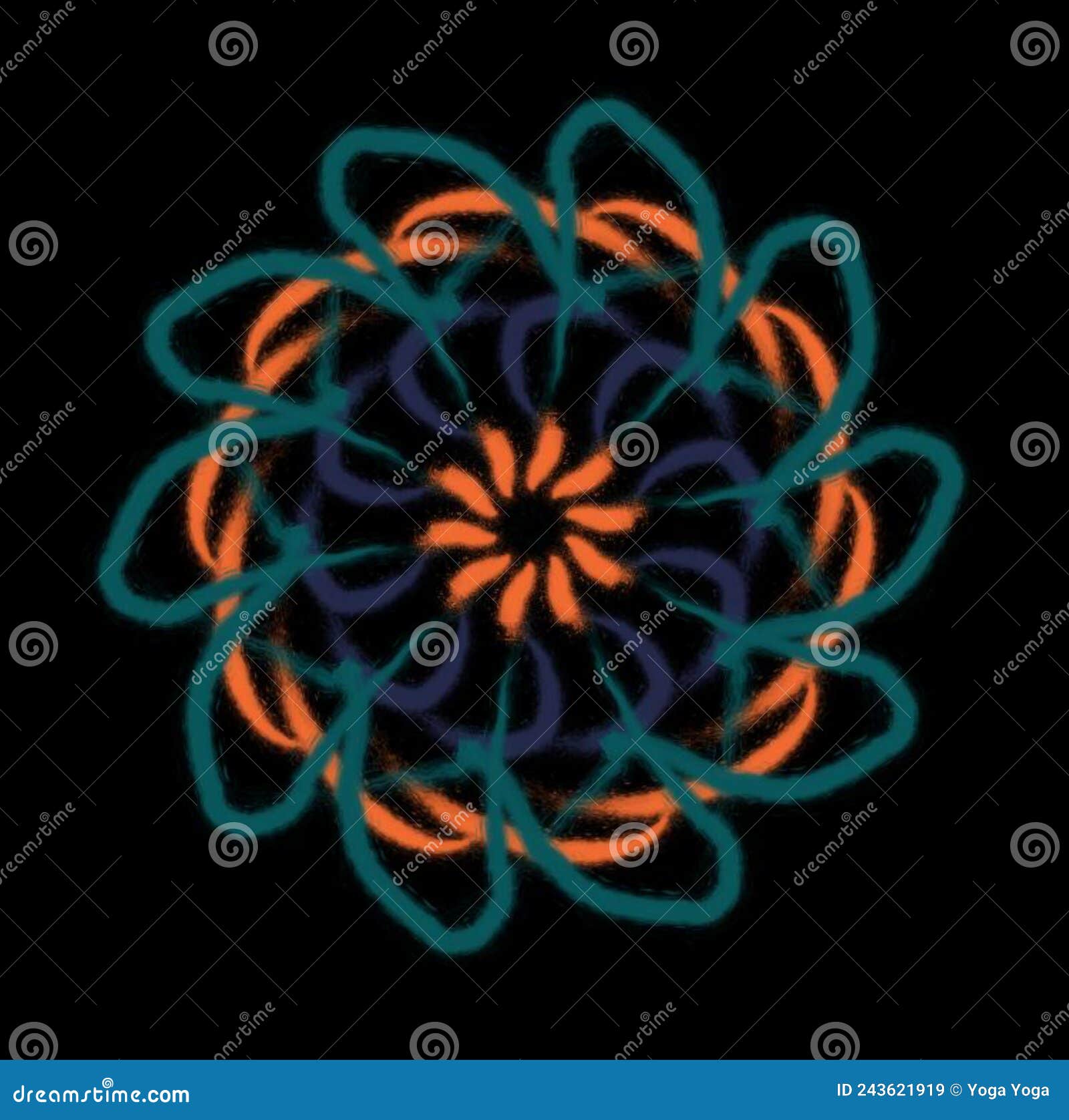 Rainbow gradient logo stock illustration. Illustration of flower ...