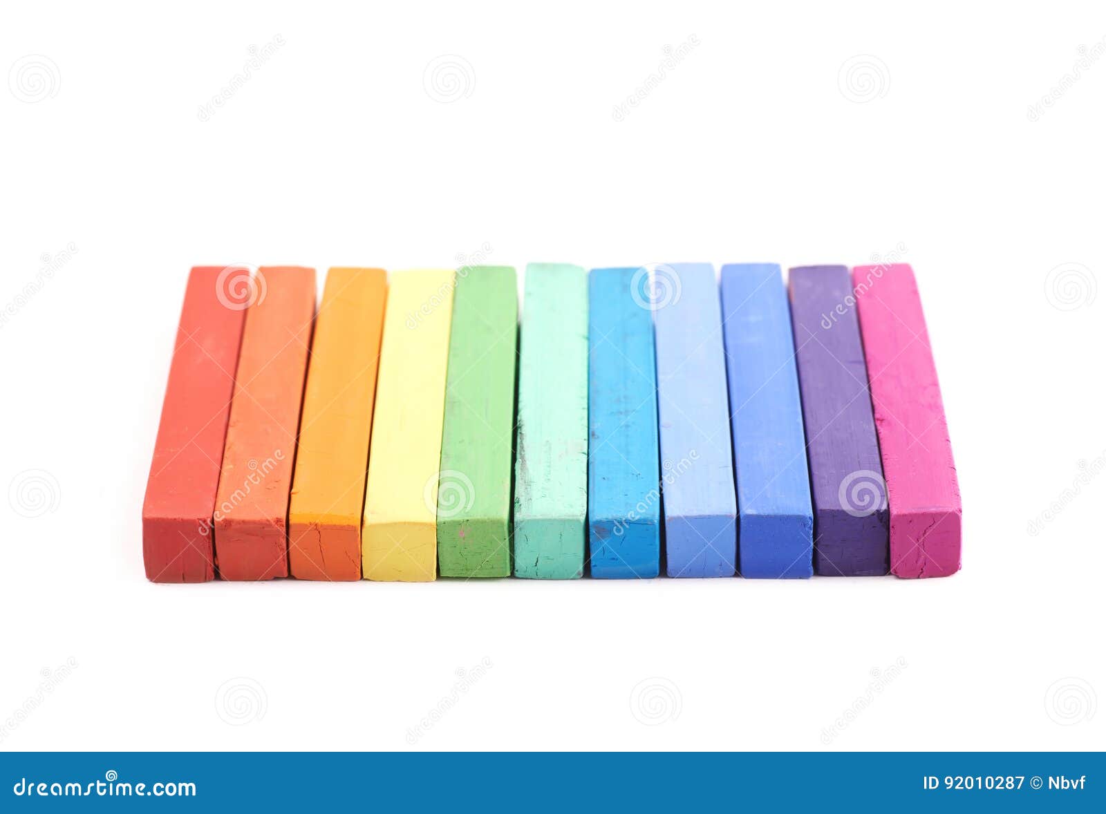 Rainbow Gradient Made of Chalks Stock Image - Image of paint, draw ...
