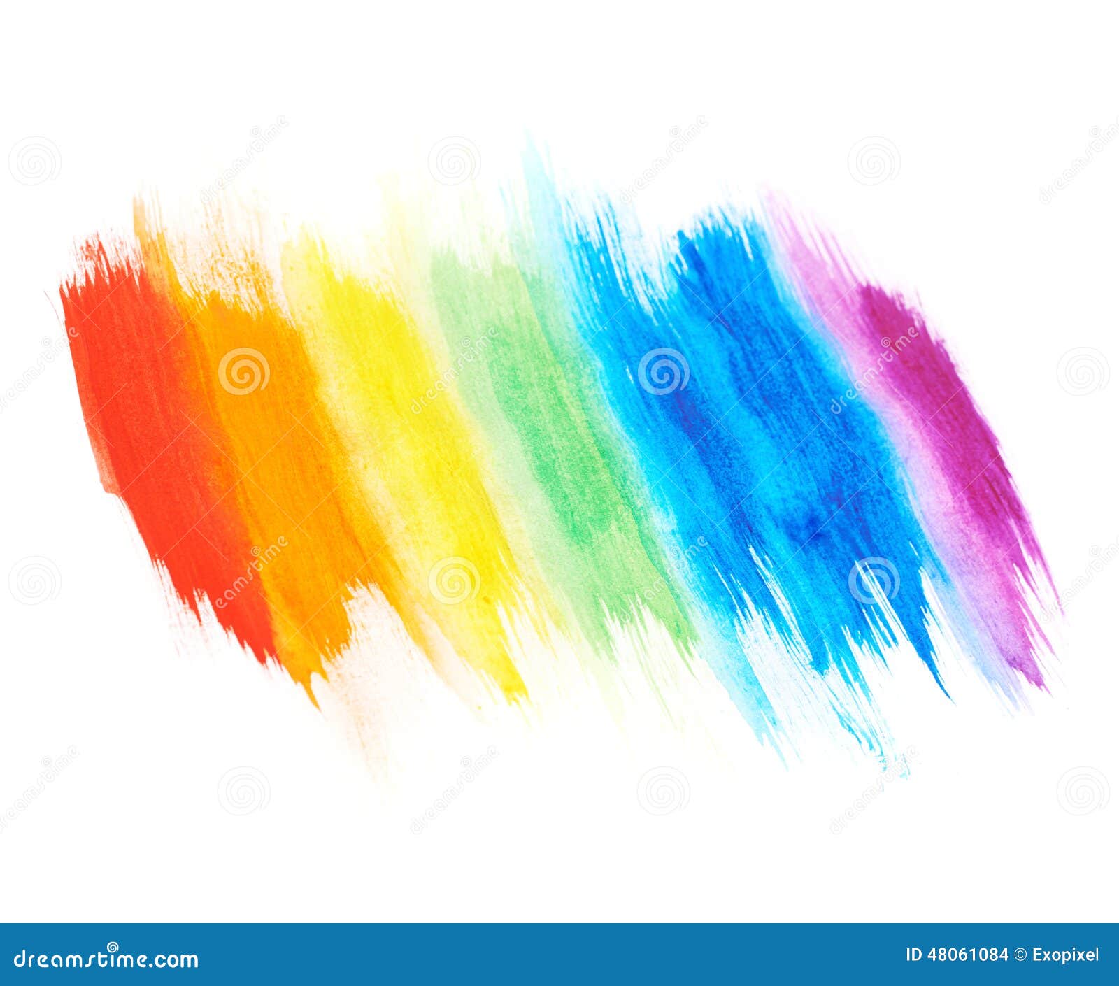 Rainbow Gradient Made with Paint Strokes Stock Photo - Image of orange ...