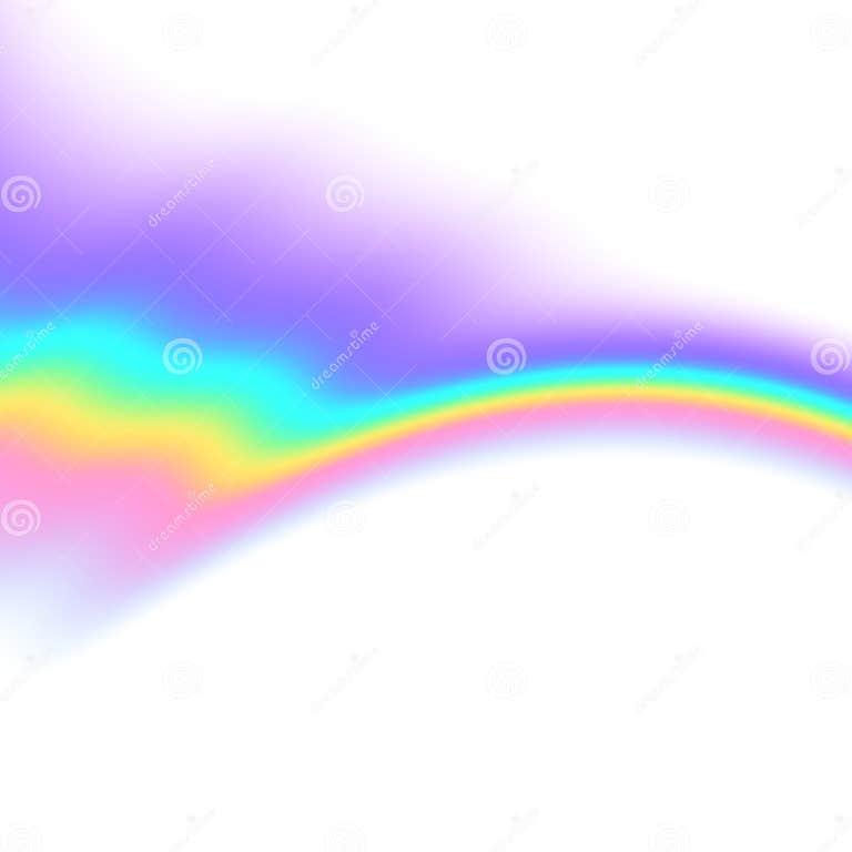 Rainbow Gradient Segment Isolated on Transparent Background, Overlay ...