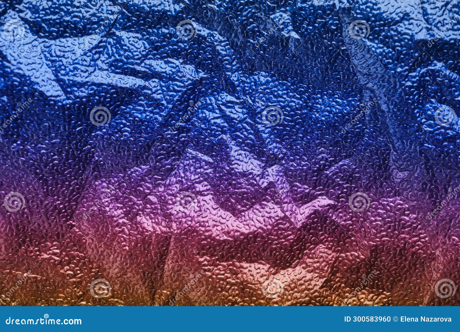 Rainbow Gradient Textural Background. Wrinkled Folded Paper or Foil ...