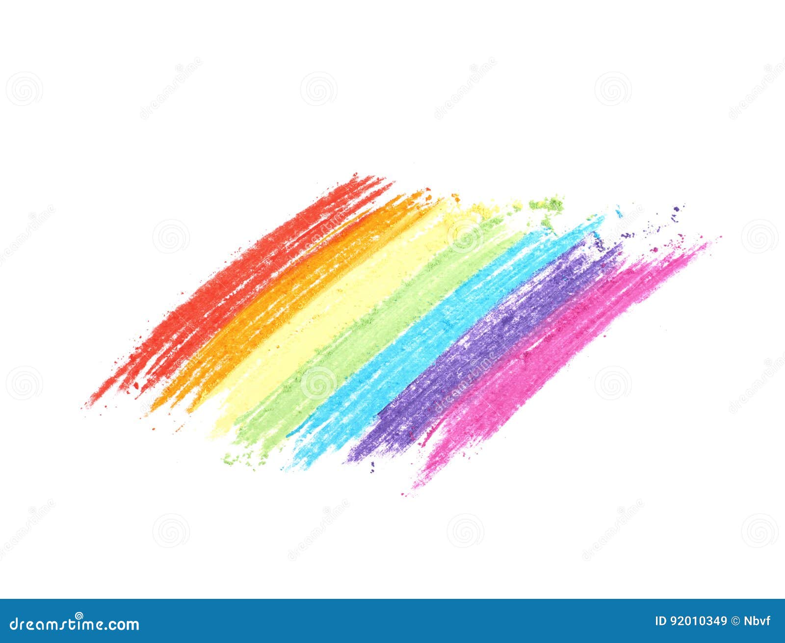 Rainbow Gradient Traces of Pastel Chalk Stock Image - Image of graphics ...