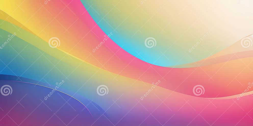 Rainbow Grainy Gradient Smooth Transition Ai Generated Stock ...