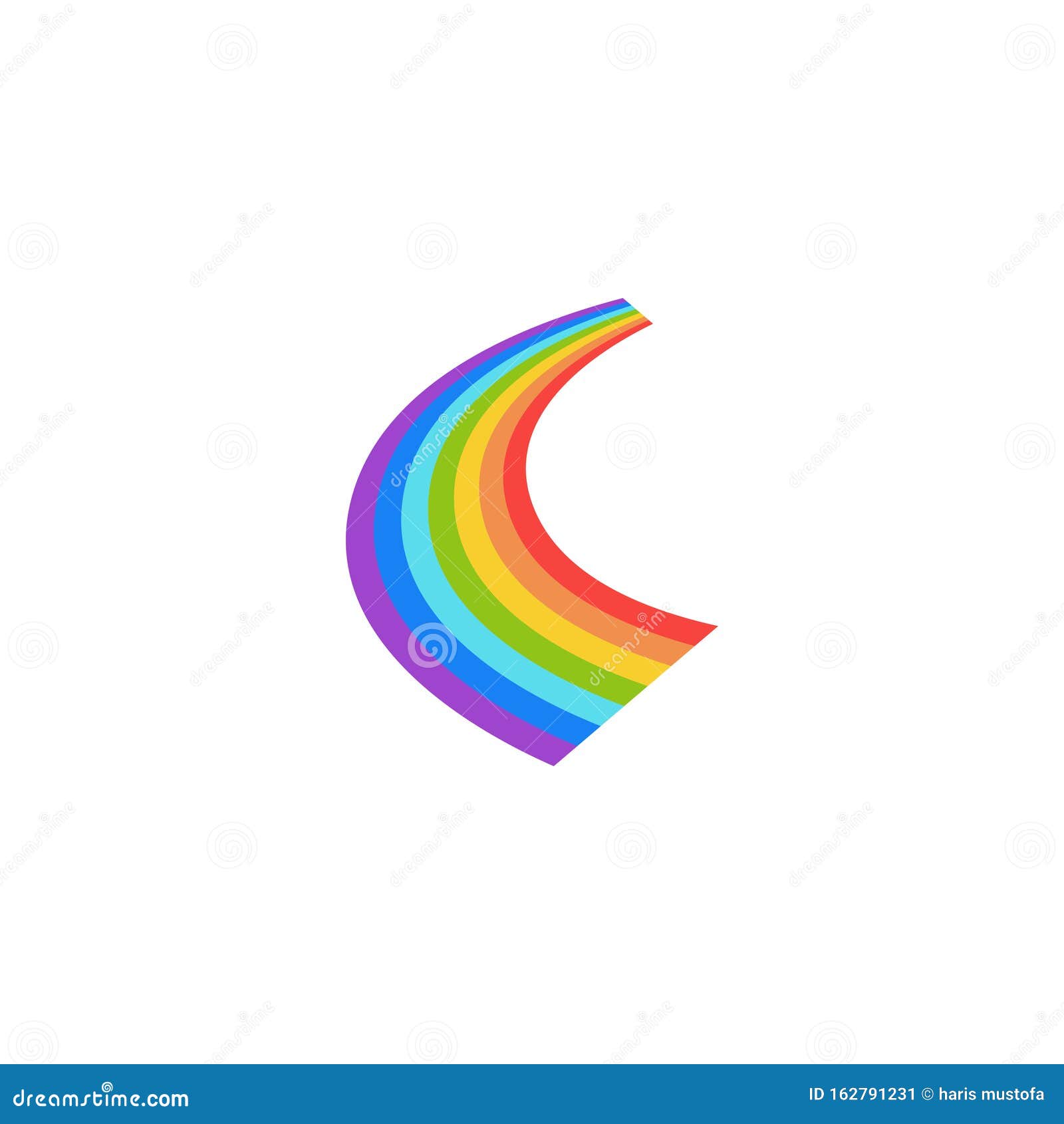 Rainbow Graphic Design Template Vector Isolated Stock Vector ...