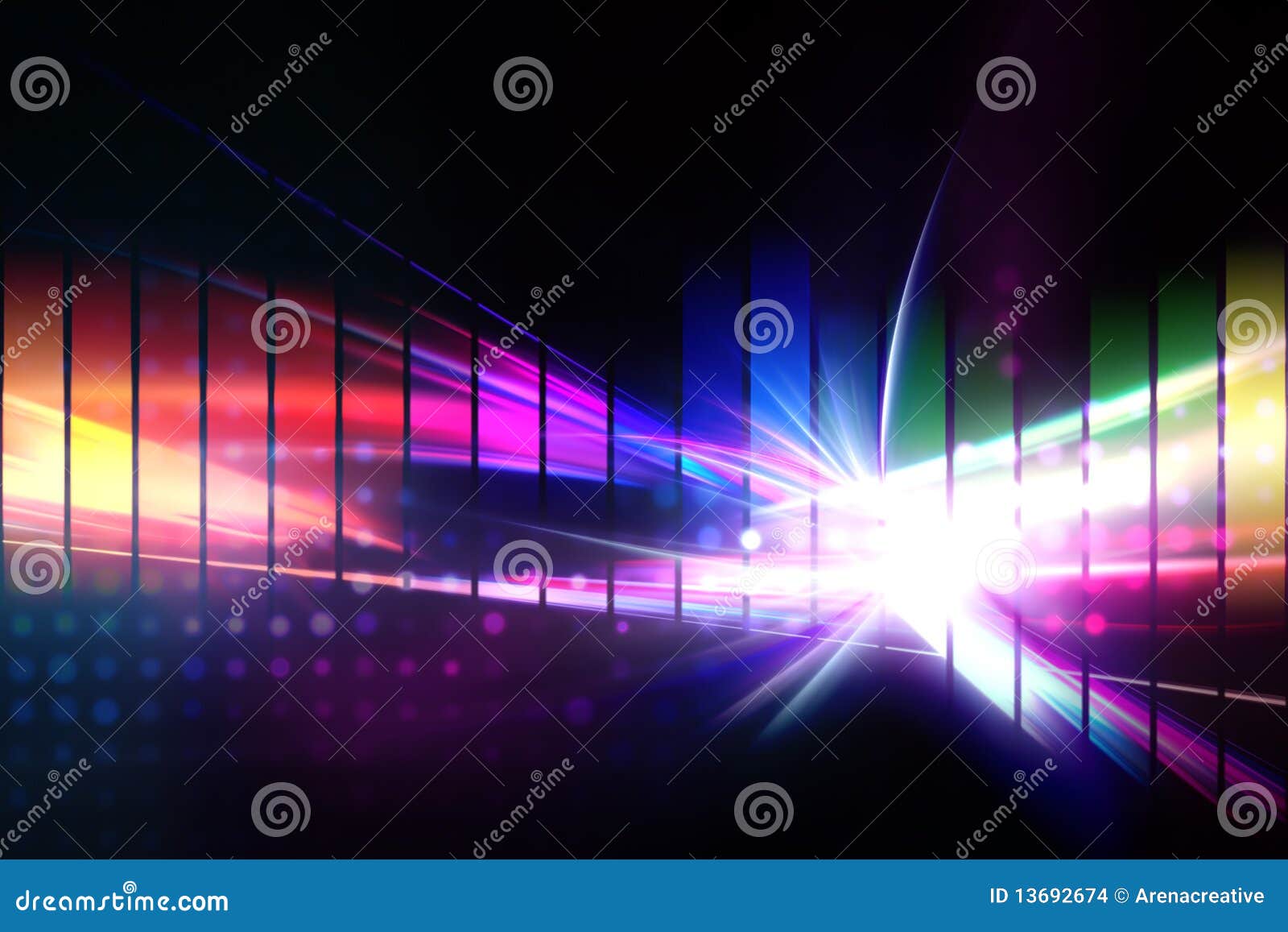 Rainbow Graphic Equalizer stock illustration. Illustration of concept ...