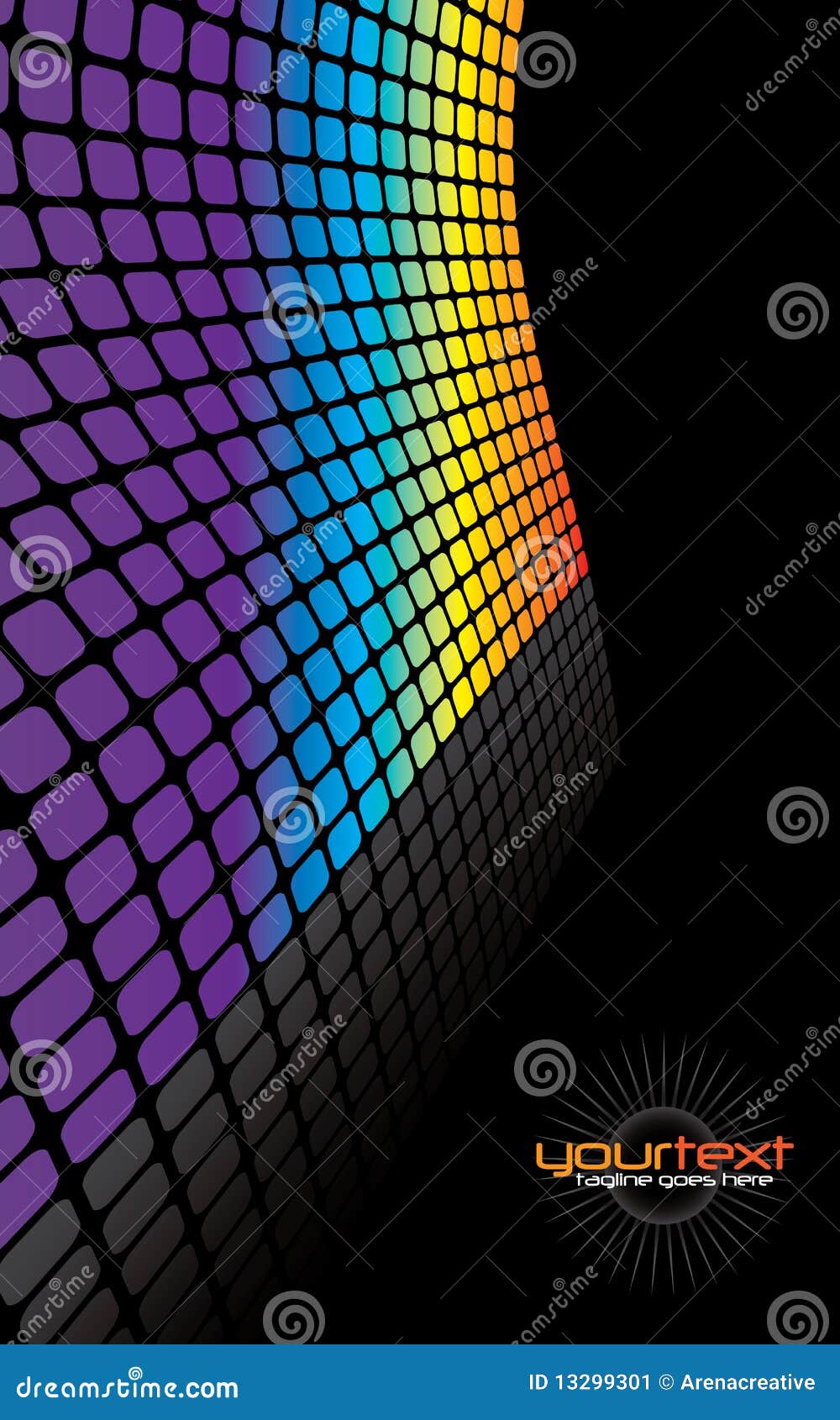 Rainbow Grid Background stock vector. Illustration of colorful - 13299301