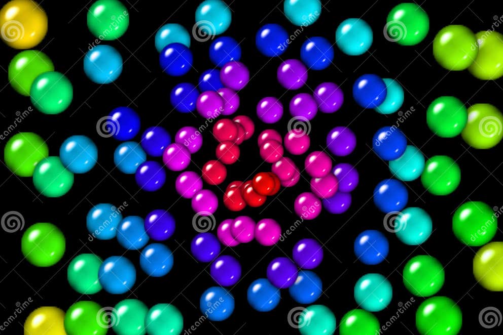 Rainbow Gum Balls stock illustration. Illustration of texture - 56984