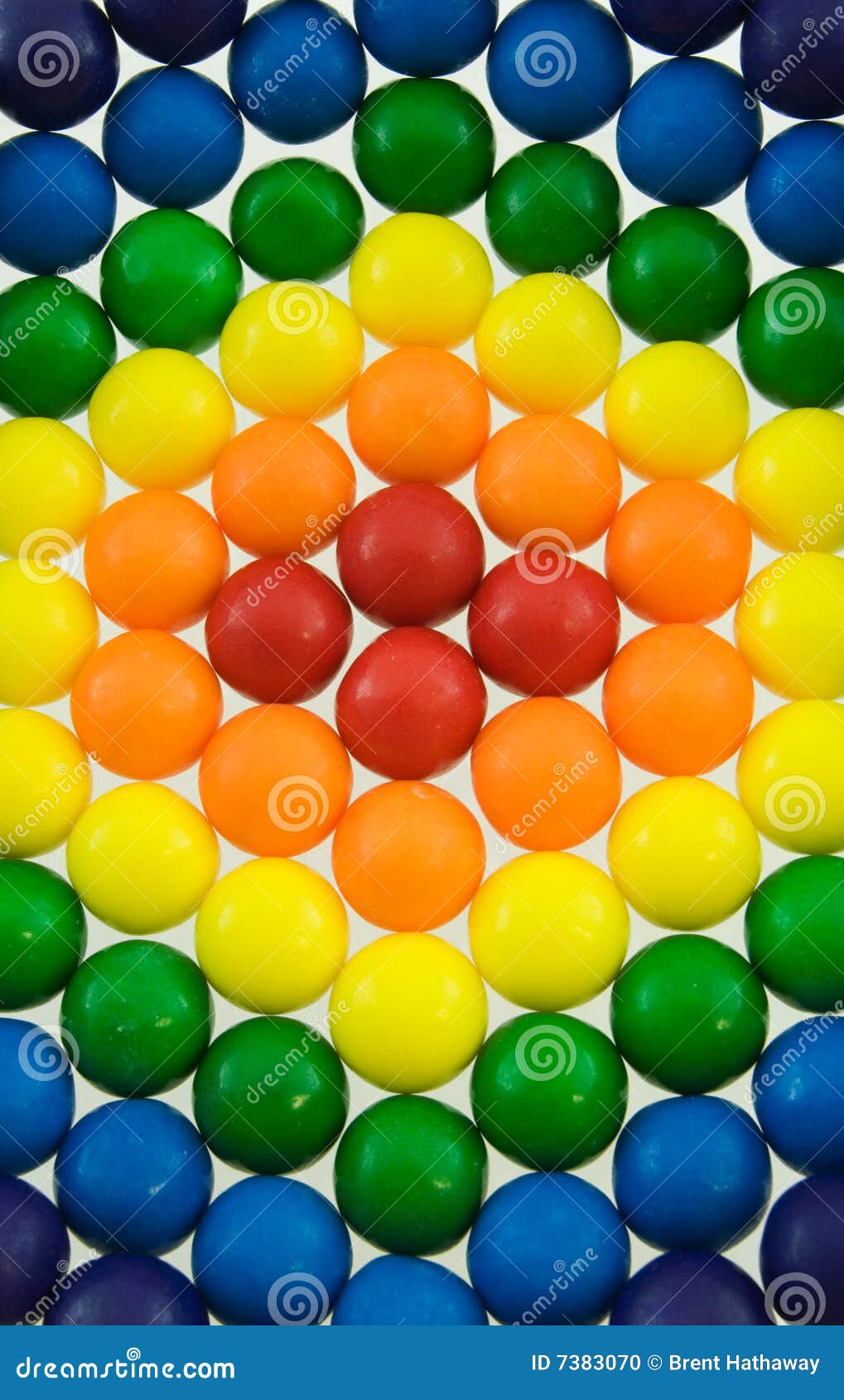 Rainbow Gumballs stock photo. Image of pattern, green - 7383070