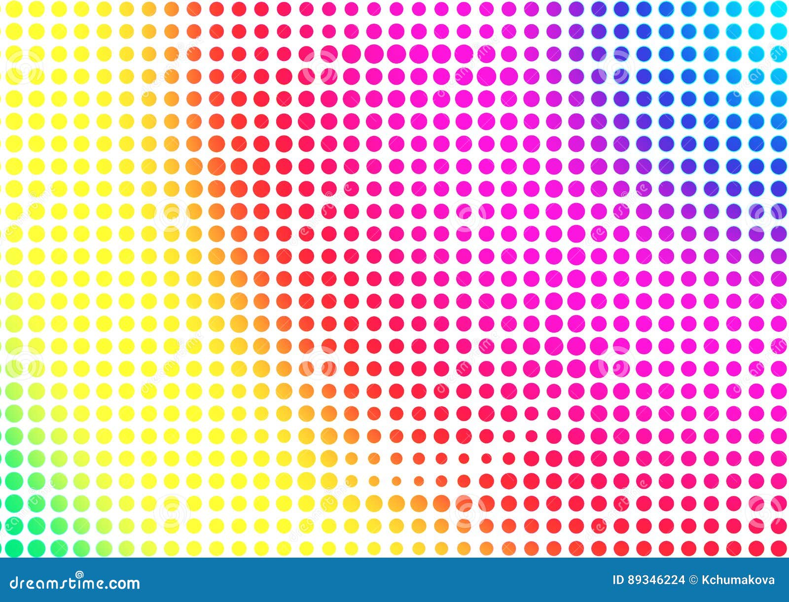 Rainbow Halftone Abstract Background Stock Illustration - Illustration ...