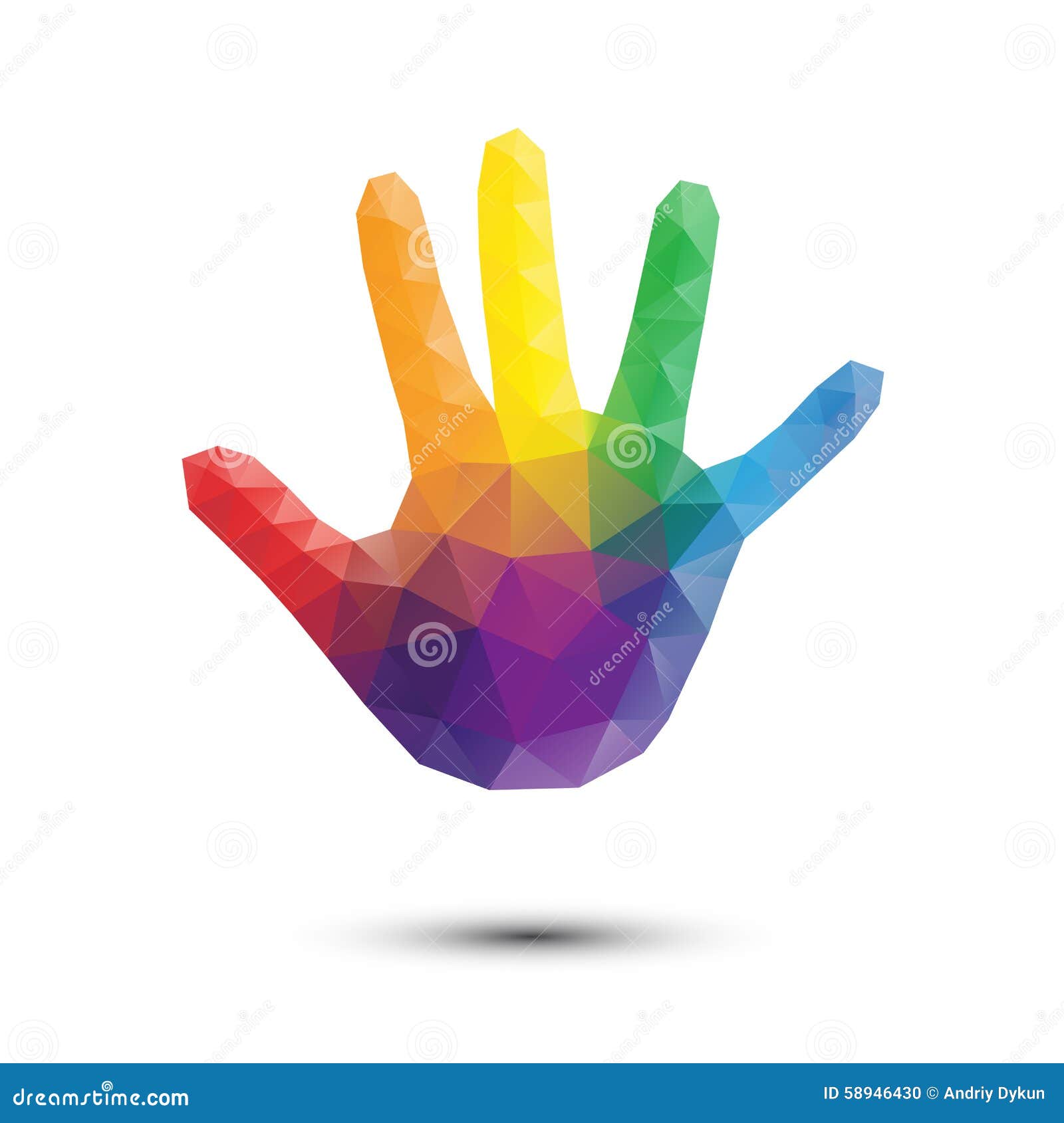 Rainbow Hand Royalty-Free Stock Photography | CartoonDealer.com #4102757