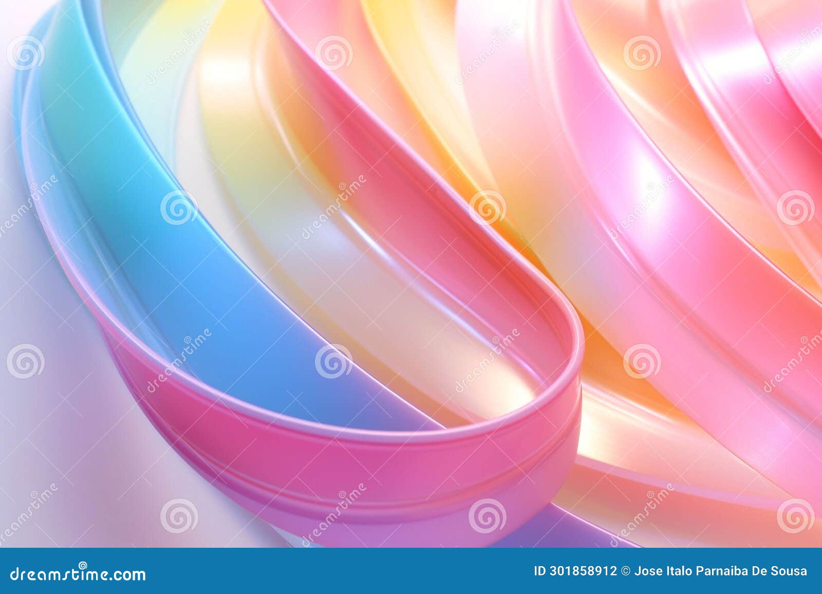 Rainbow Harmony Elements of a Rainbow Converging Stock Illustration ...