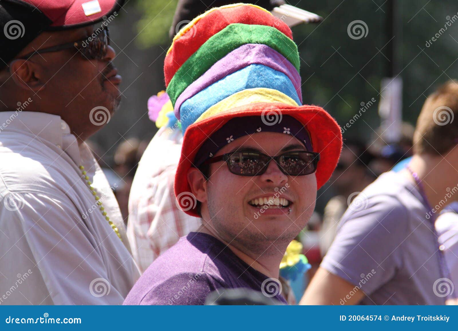 Rainbow hat editorial stock image. Image of decorative - 20064574