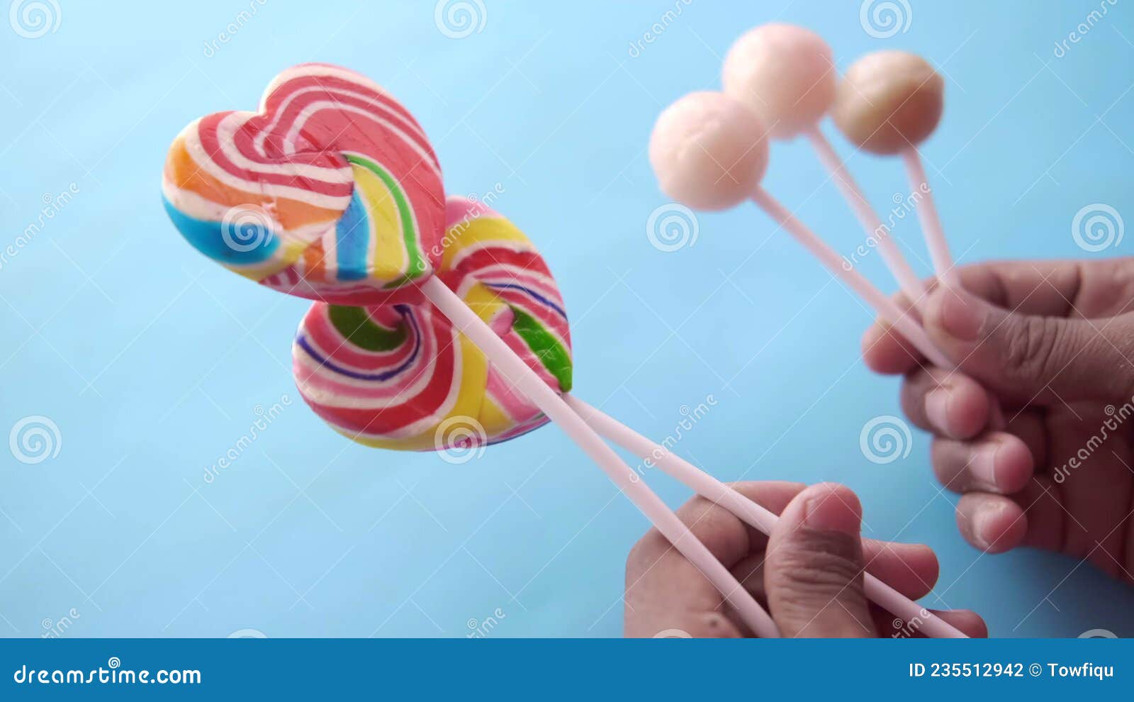 Hand Hold Rainbow Heart Shape Candy on Pink Stock Footage - Video of ...