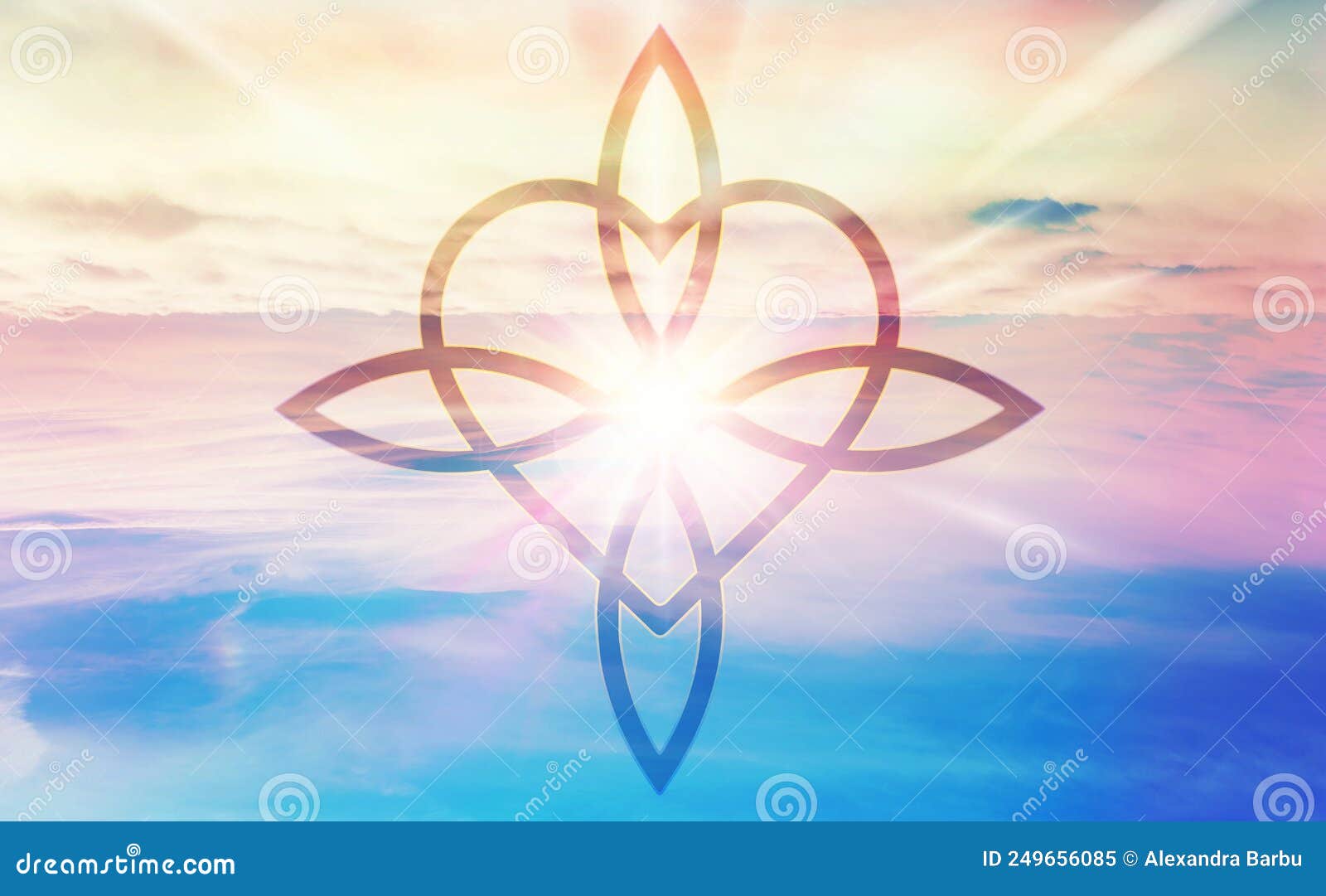 Triquetra Trinity Knot Gold Symbol Stock Image | CartoonDealer.com ...