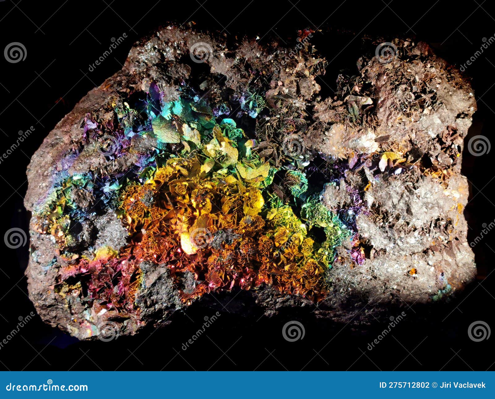 Rainbow Hematite Mineral Background Stock Photo - Image of wall ...