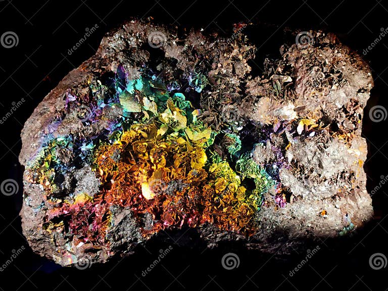 Rainbow Hematite Mineral Background Stock Photo - Image of wall ...