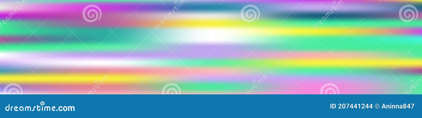 Rainbow Holographic Banner, Blur Header Stock Vector - Illustration of ...