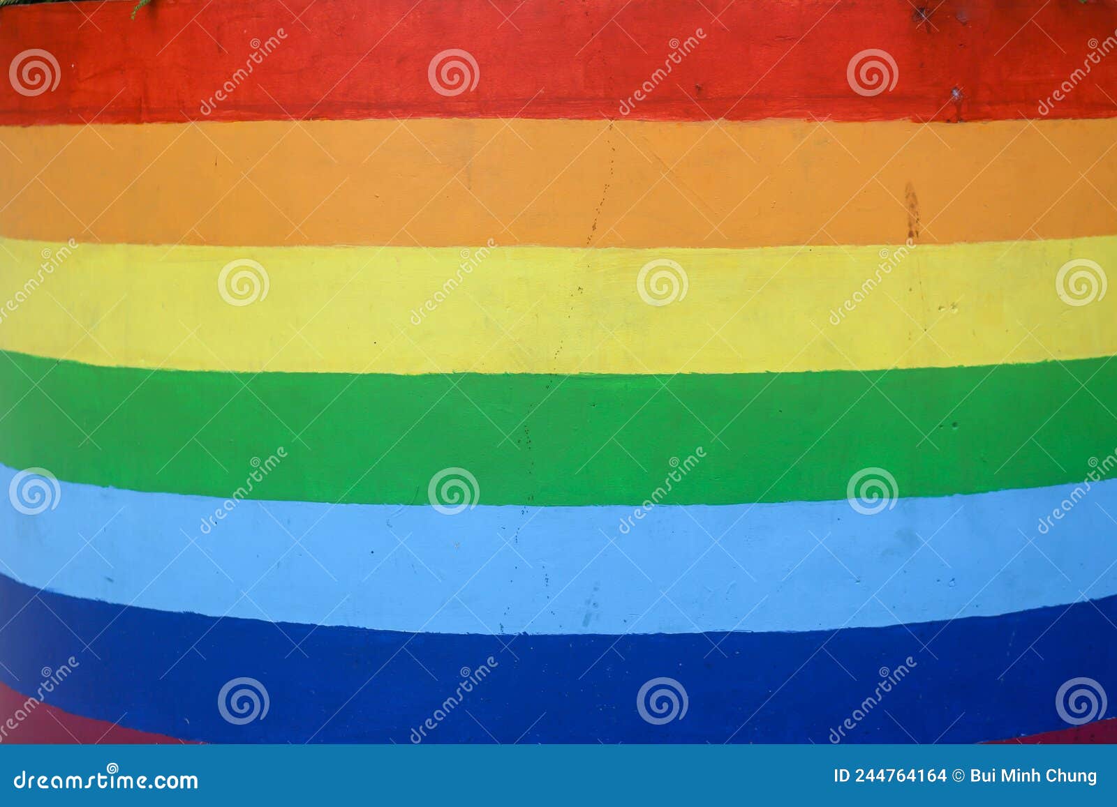 Rainbow Horizontal Lines Background, Multicolored Bright Stripes ...