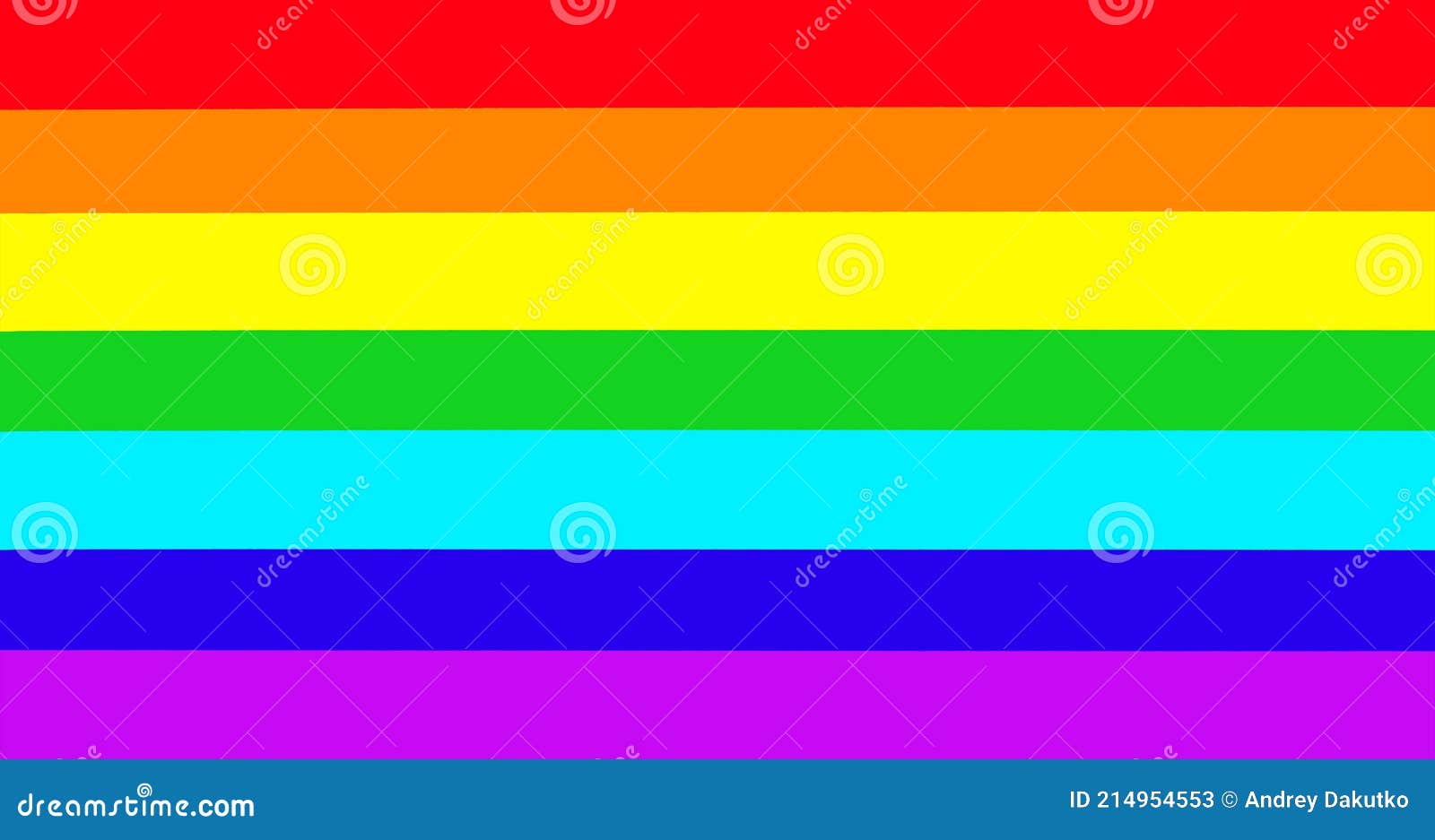 Rainbow Horizontal Lines Background, Multicolored Bright Stripes ...