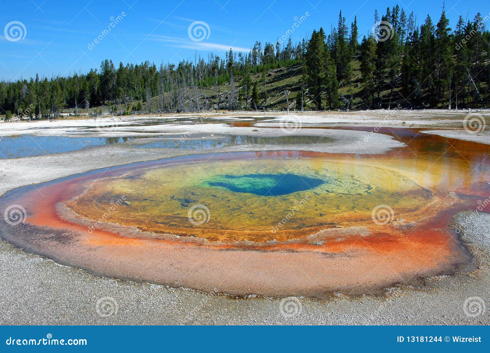 Rainbow Hot Spring stock photo. Image of geyser, colorful - 13181244