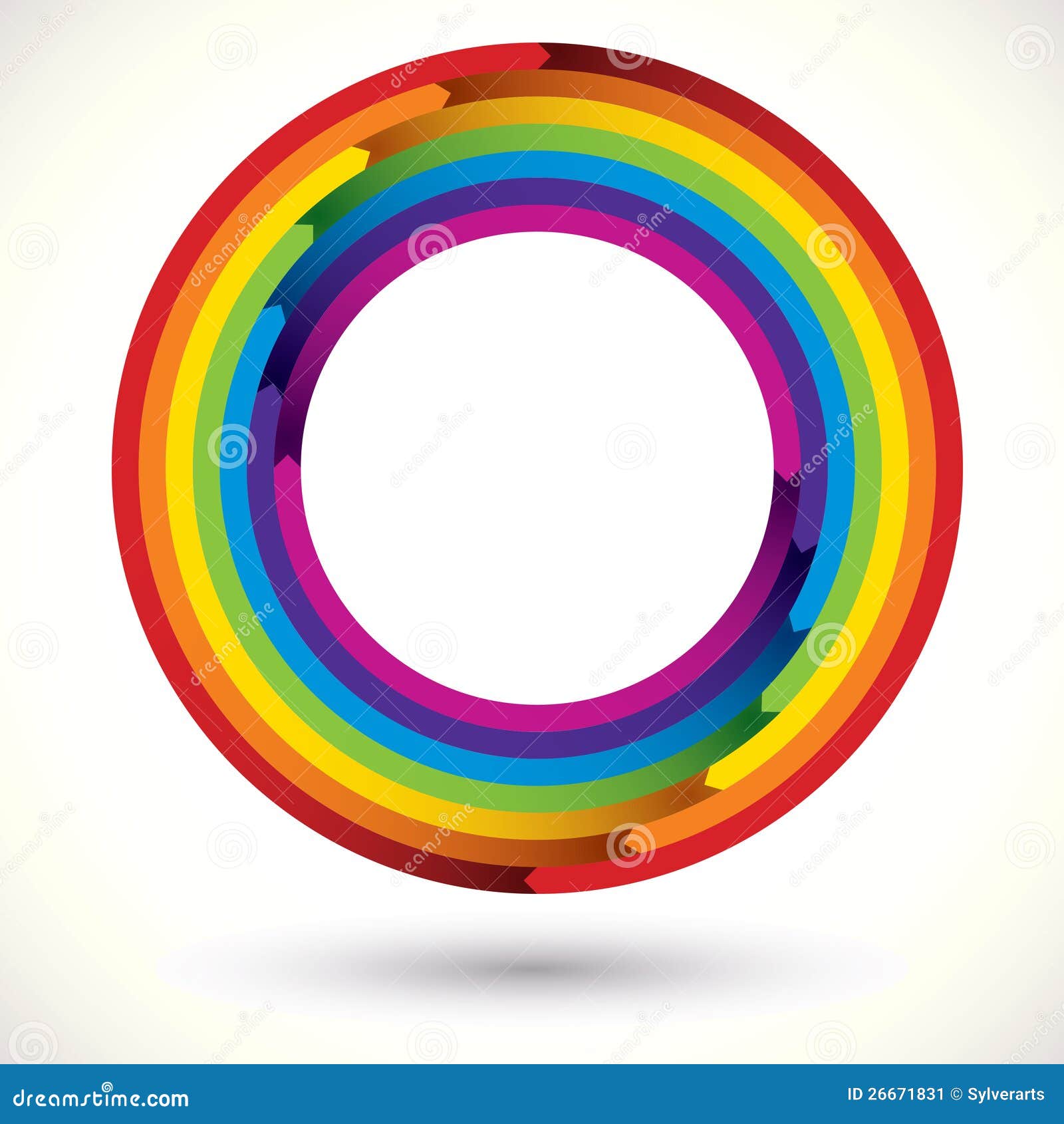 Rainbow Icon Realistic Isolated White Transparent Background Cartoon ...