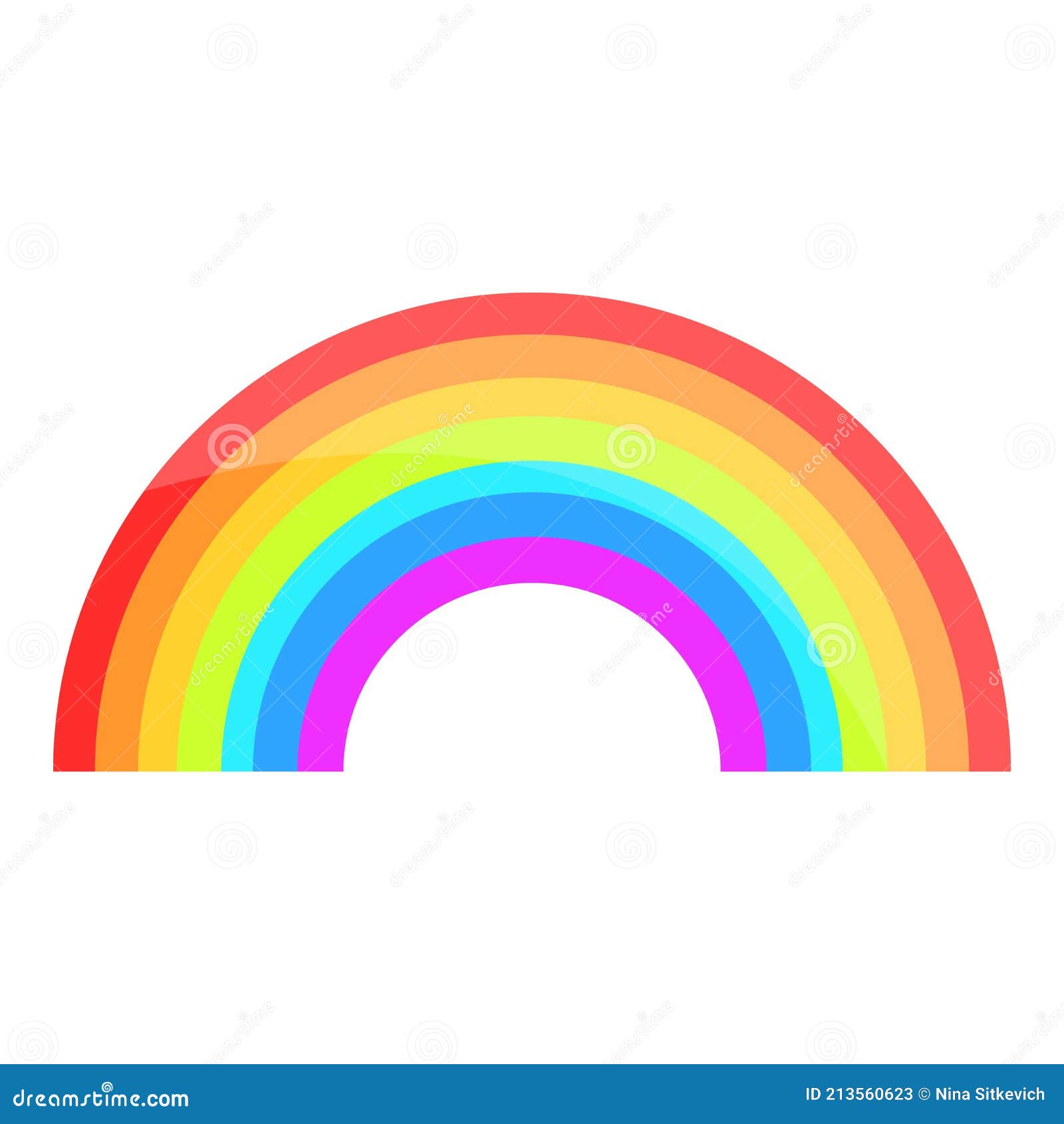 Rainbow Icon, Cartoon Style Stock Vector - Illustration of website ...