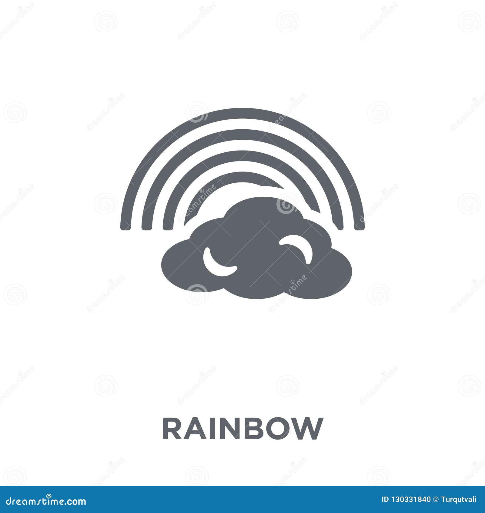 Rainbow Icon from Collection. Stock Vector - Illustration of graphic ...
