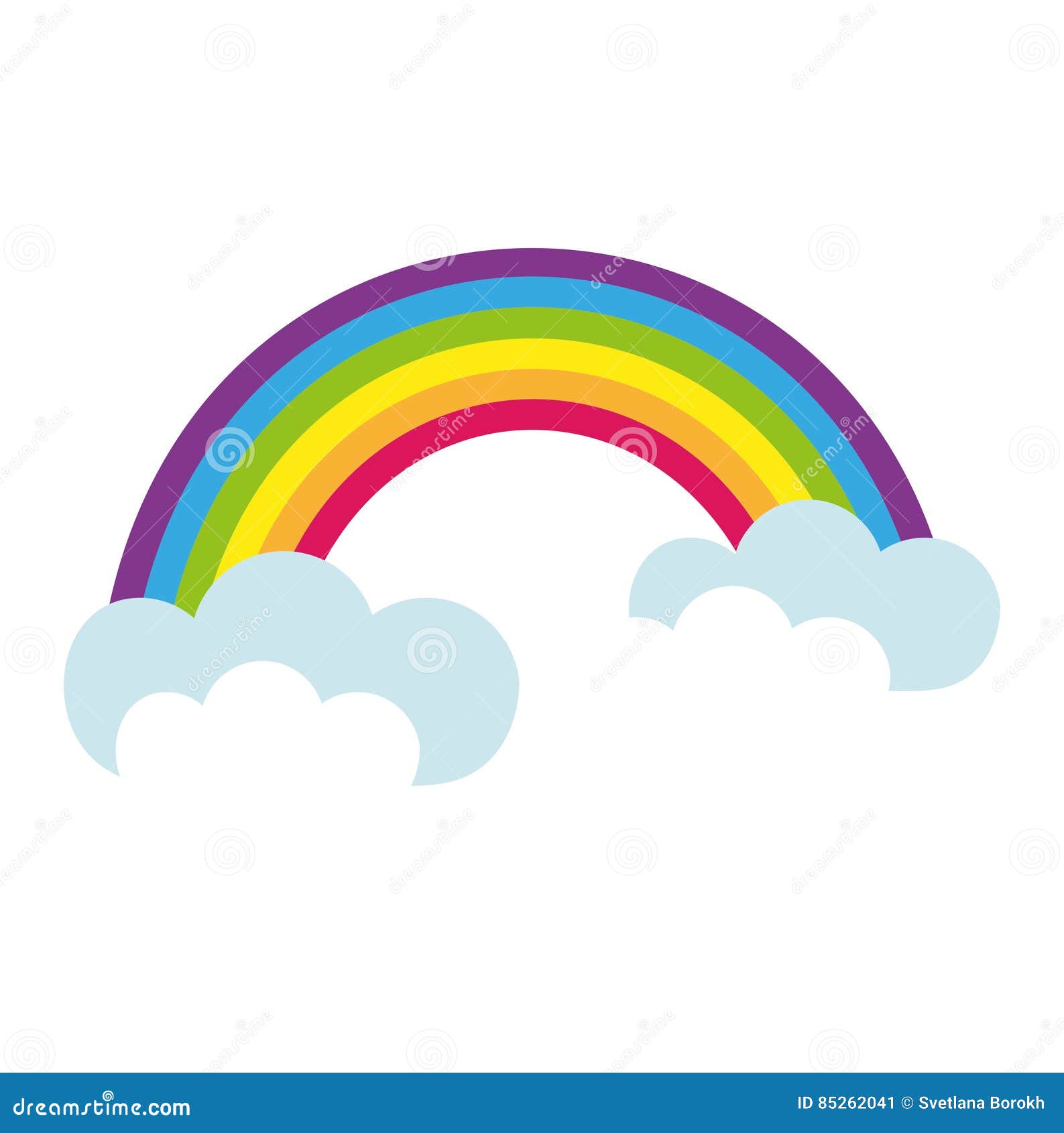 Rainbow Icon Isolated On Transparent Background. Spectrum Pattern ...