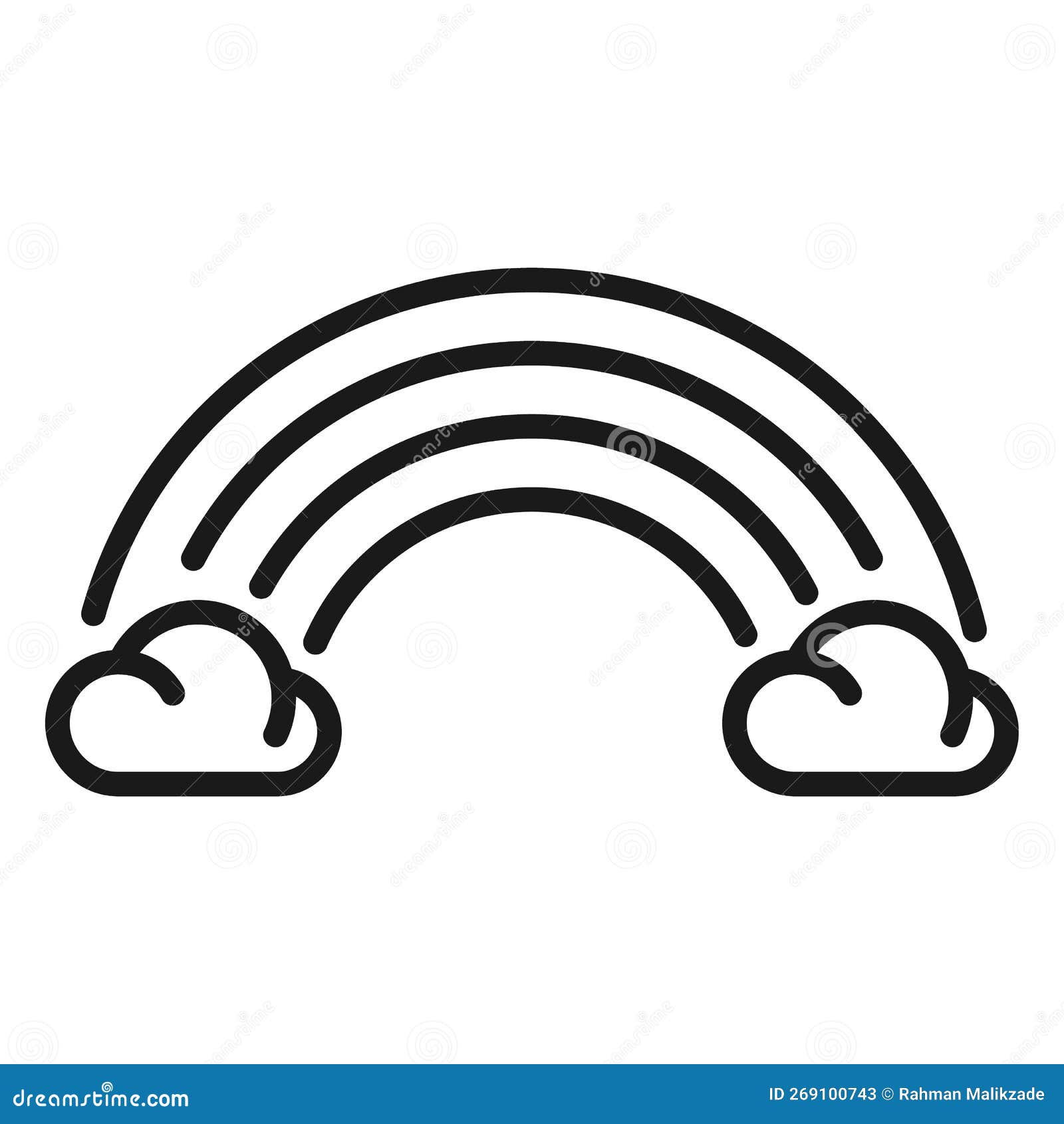 Rainbow Icon or Logo. Simple Design Vector Illustration Stock Vector ...