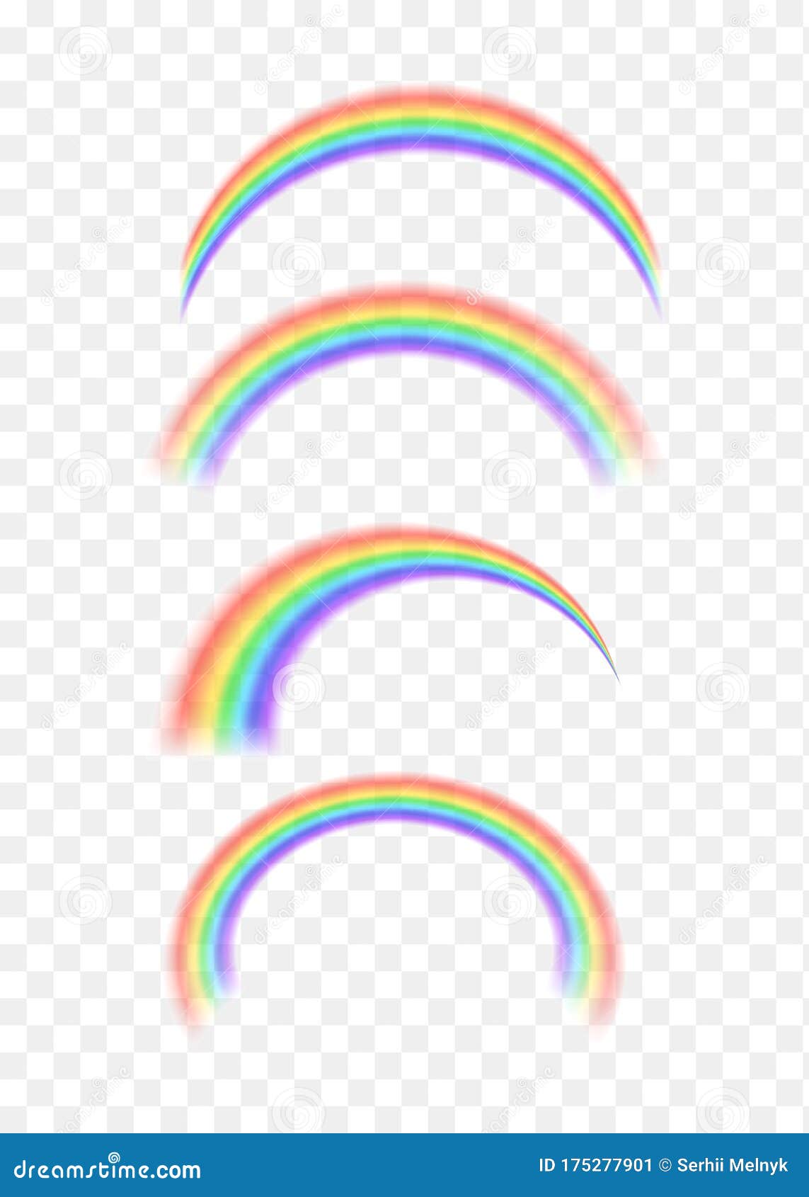 Rainbow icon realistic. stock vector. Illustration of decorative ...