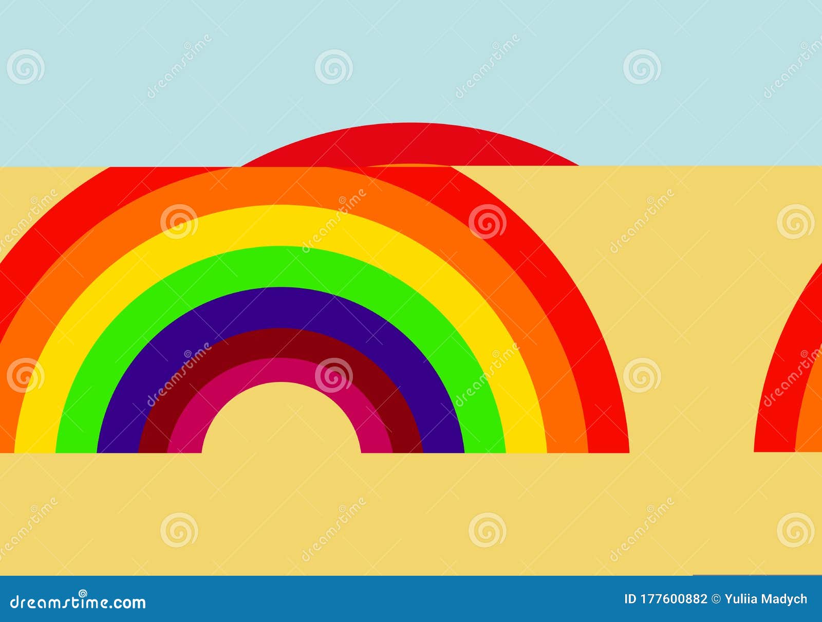 Rainbow Icon. the Spectrum of the Arch. Internet Concept Stock ...